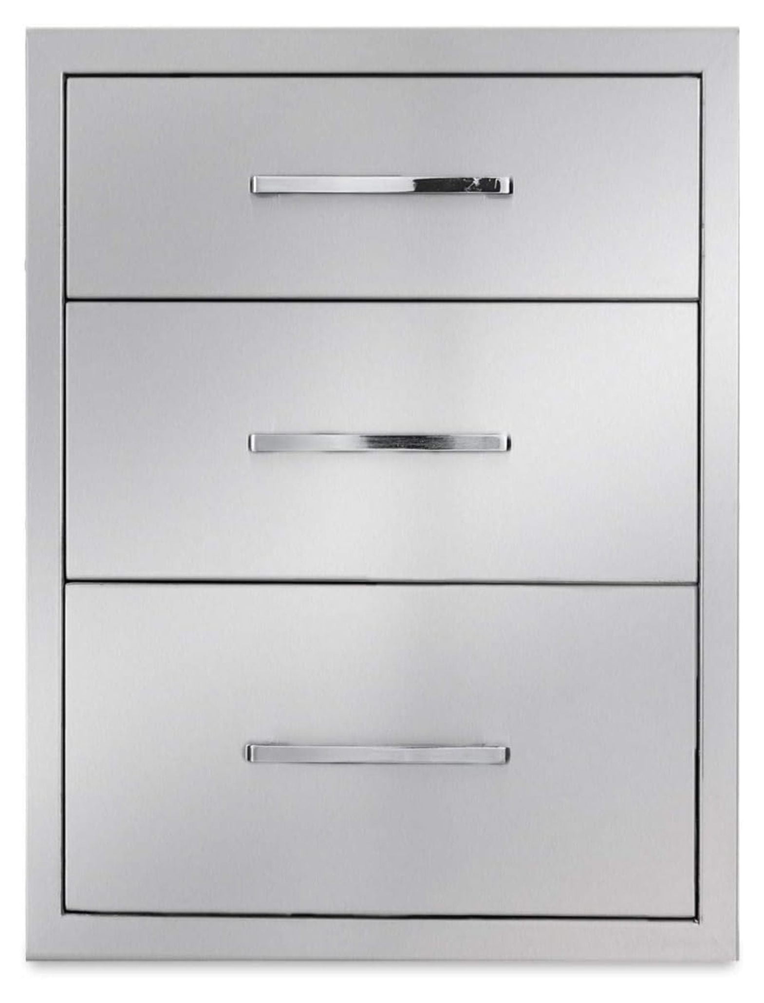 Outdoor Kitchen Drawers Stainless Steel 3-Drawer BBQ Drawer 16" W x 21 ...