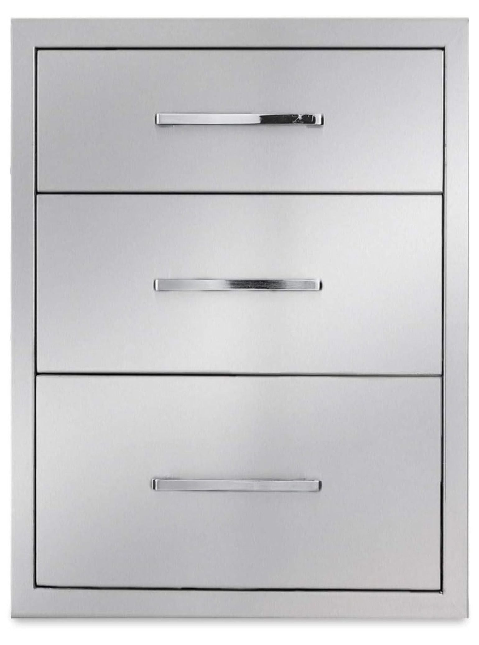Outdoor Kitchen Drawers Stainless Steel 3-Drawer BBQ Drawer 16" W x 21 ...