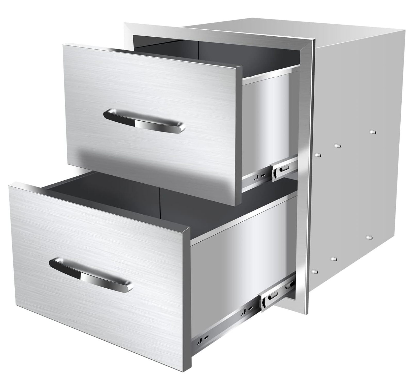 Outdoor Kitchen Drawers Stainless Steel, Flush Mount BBQ Drawers with ...
