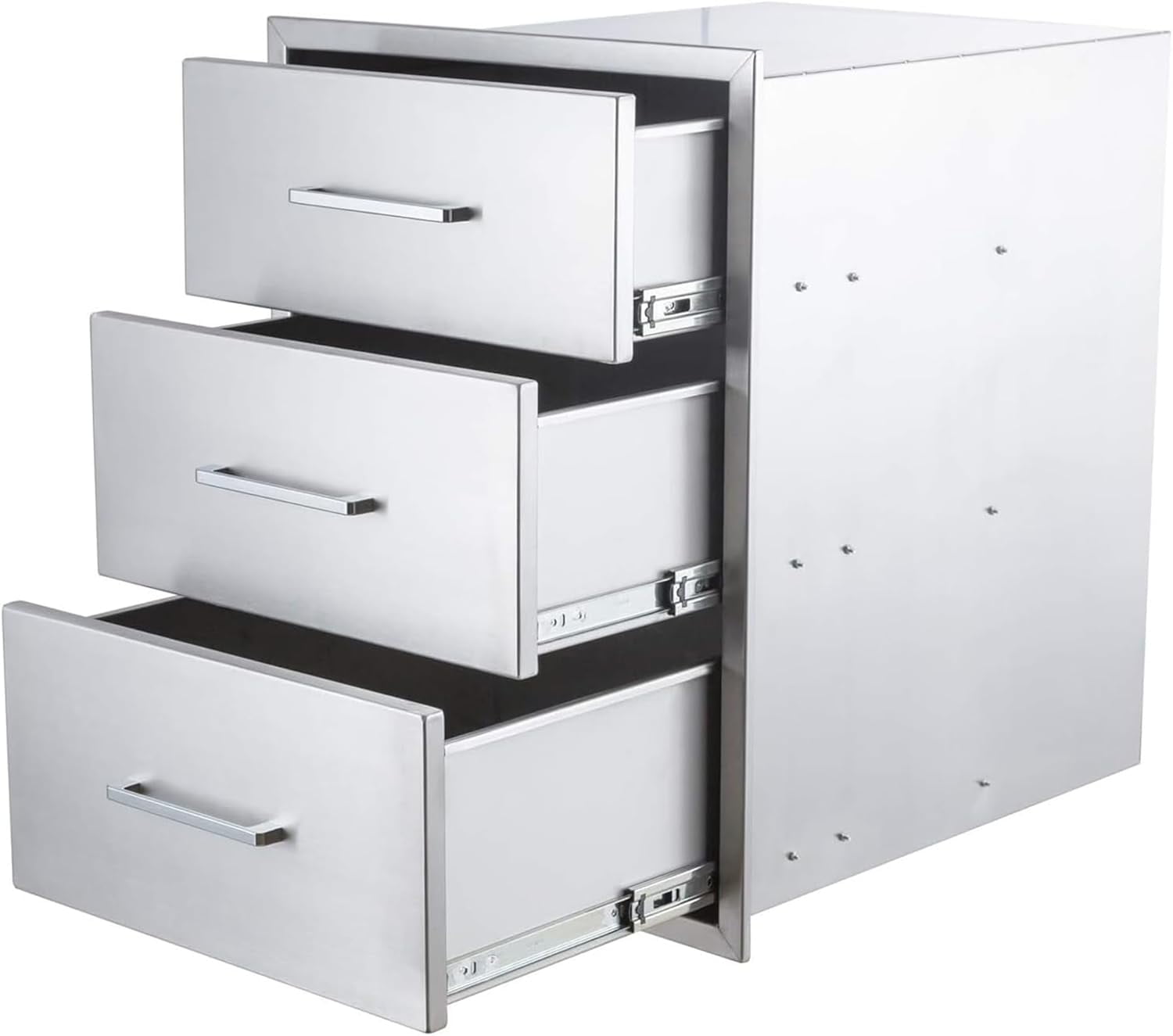 Outdoor Kitchen Drawers Stainless Steel, Flush Mount BBQ Island Built ...