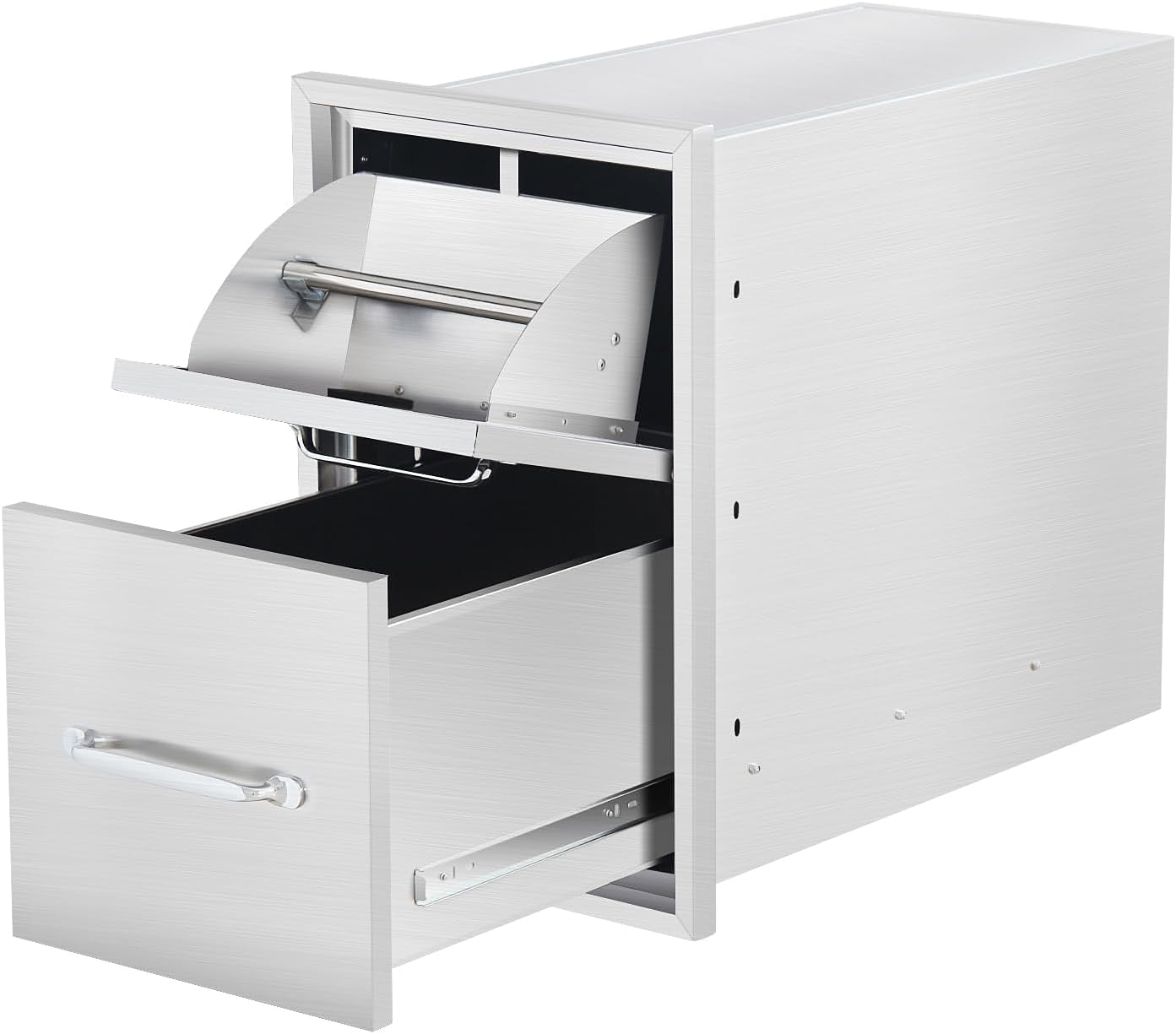 Outdoor Kitchen Drawers with Paper Towel Holder, 13" W x 20.5" H x 23 ...