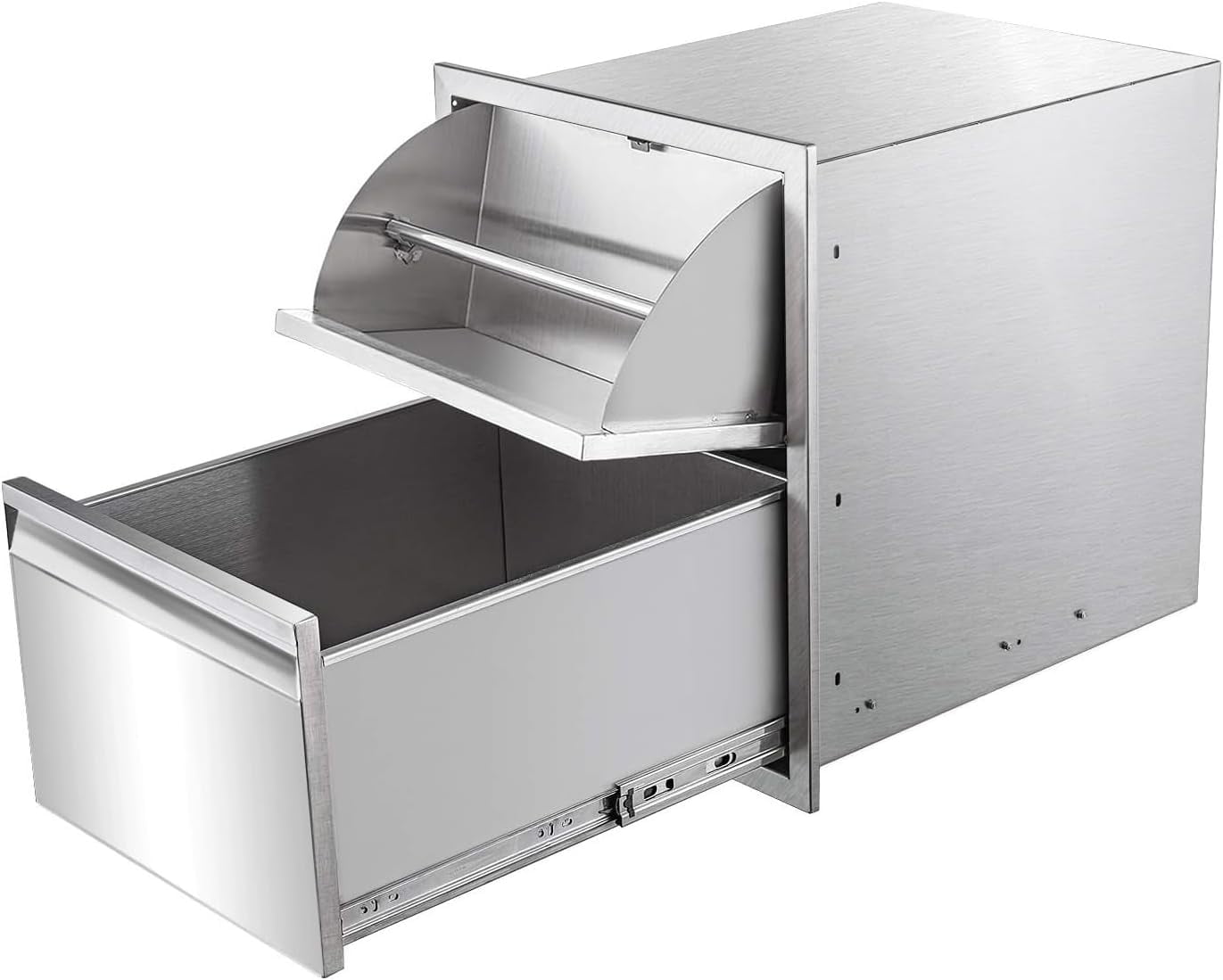 Outdoor Kitchen Pull Out Garbage Drawer, 20W 27H 24D Sliding Track Type ...