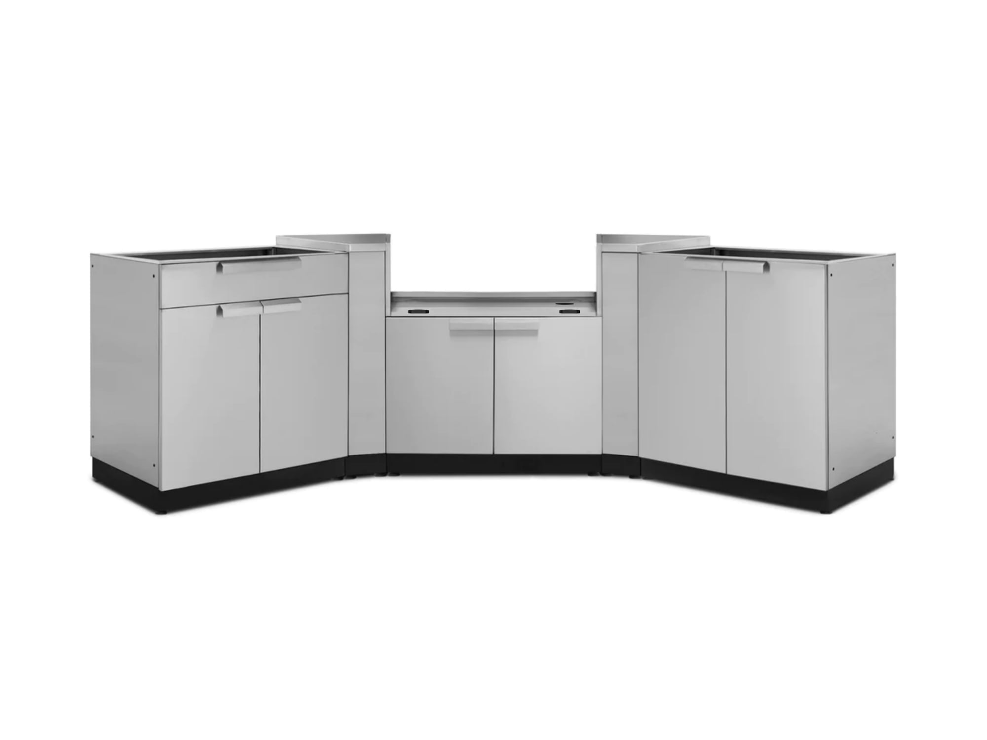 NewAge Products Outdoor Kitchen Stainless Steel 5 Piece Cabinet Set ...