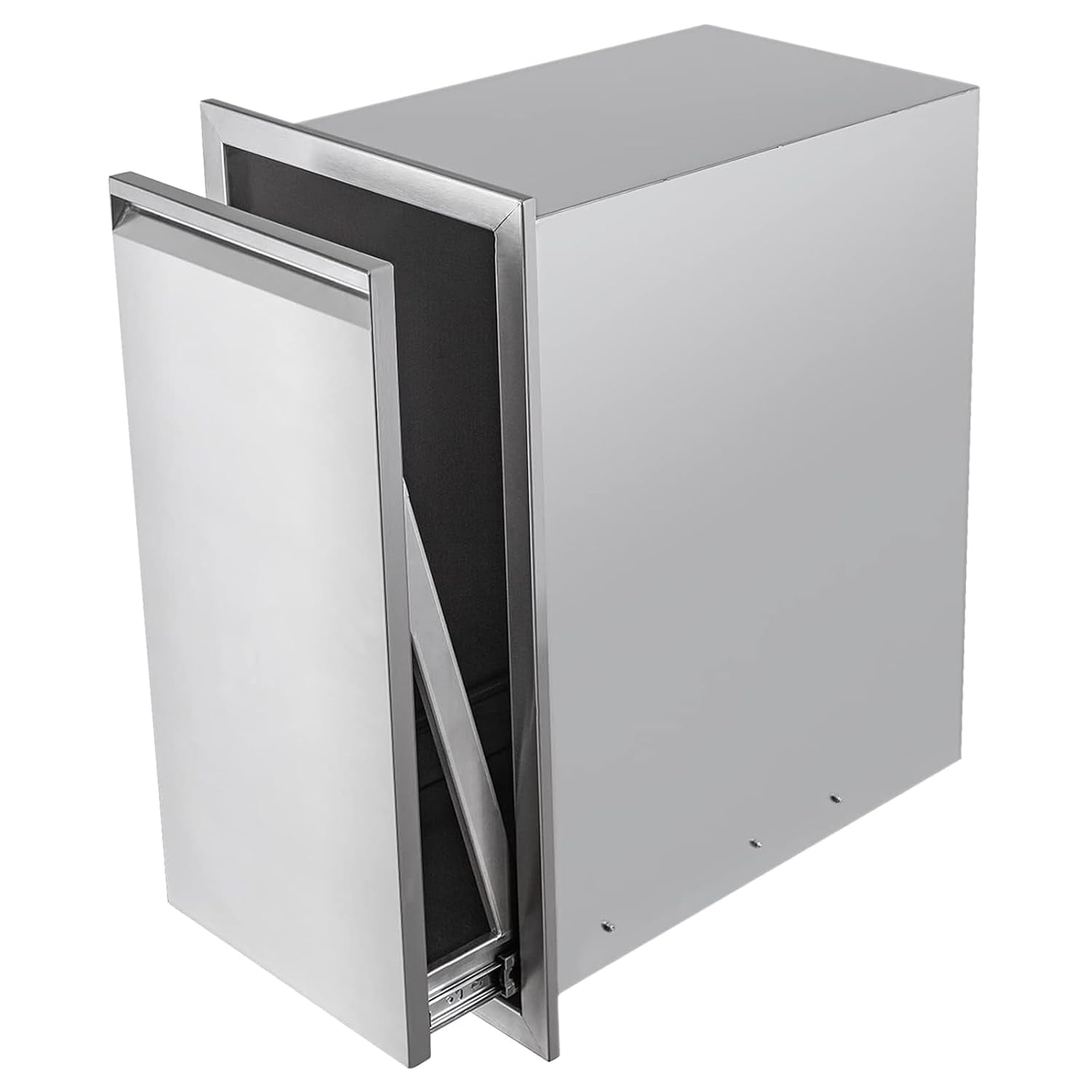 Outdoor Kitchen Trash Drawer, Bulit in Trash Drawer 14Wx27Hx20D Inch ...
