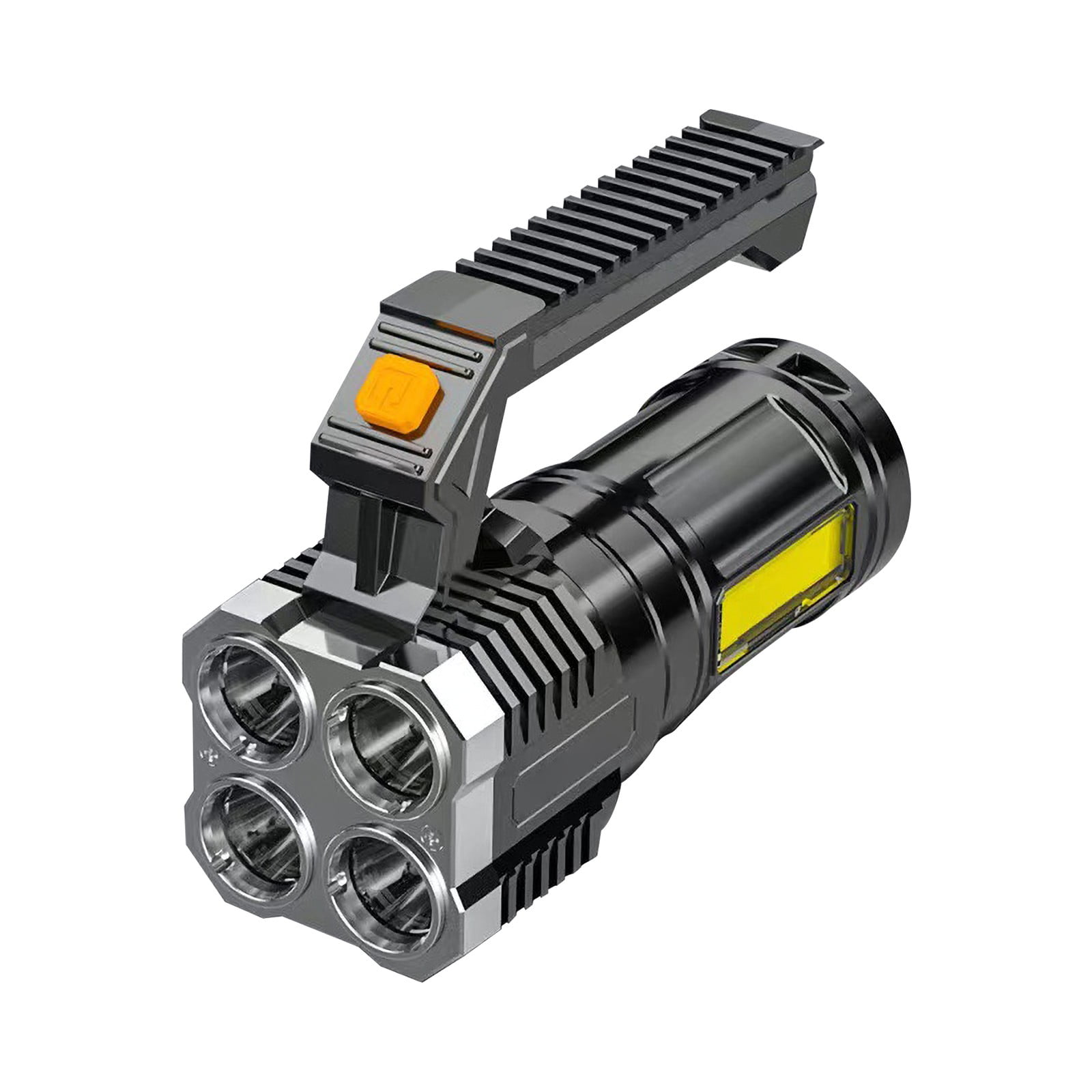 Outdoor LED Flashlight USB Rechargeable, High Lumens Tactical Light ...