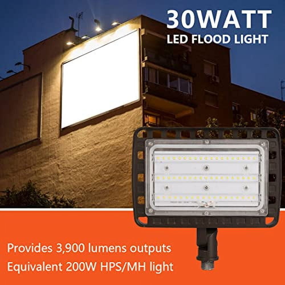 Outdoor LED Flood Light 30W,3900LM LED Security Floodlights Fixture ...