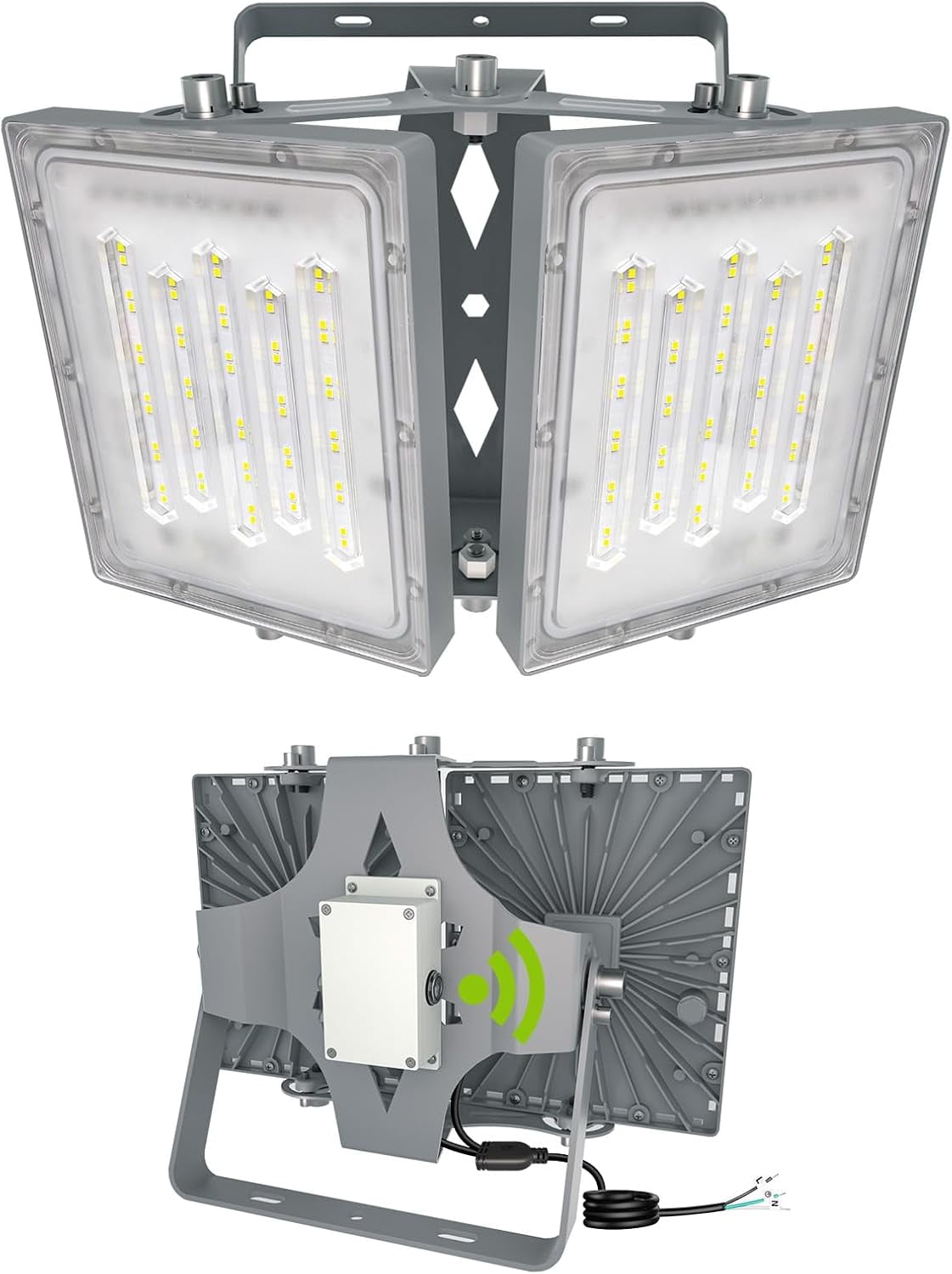 Outdoor LED Flood Lights, 200W 20000LM 6000K with Photocell Dusk To ...