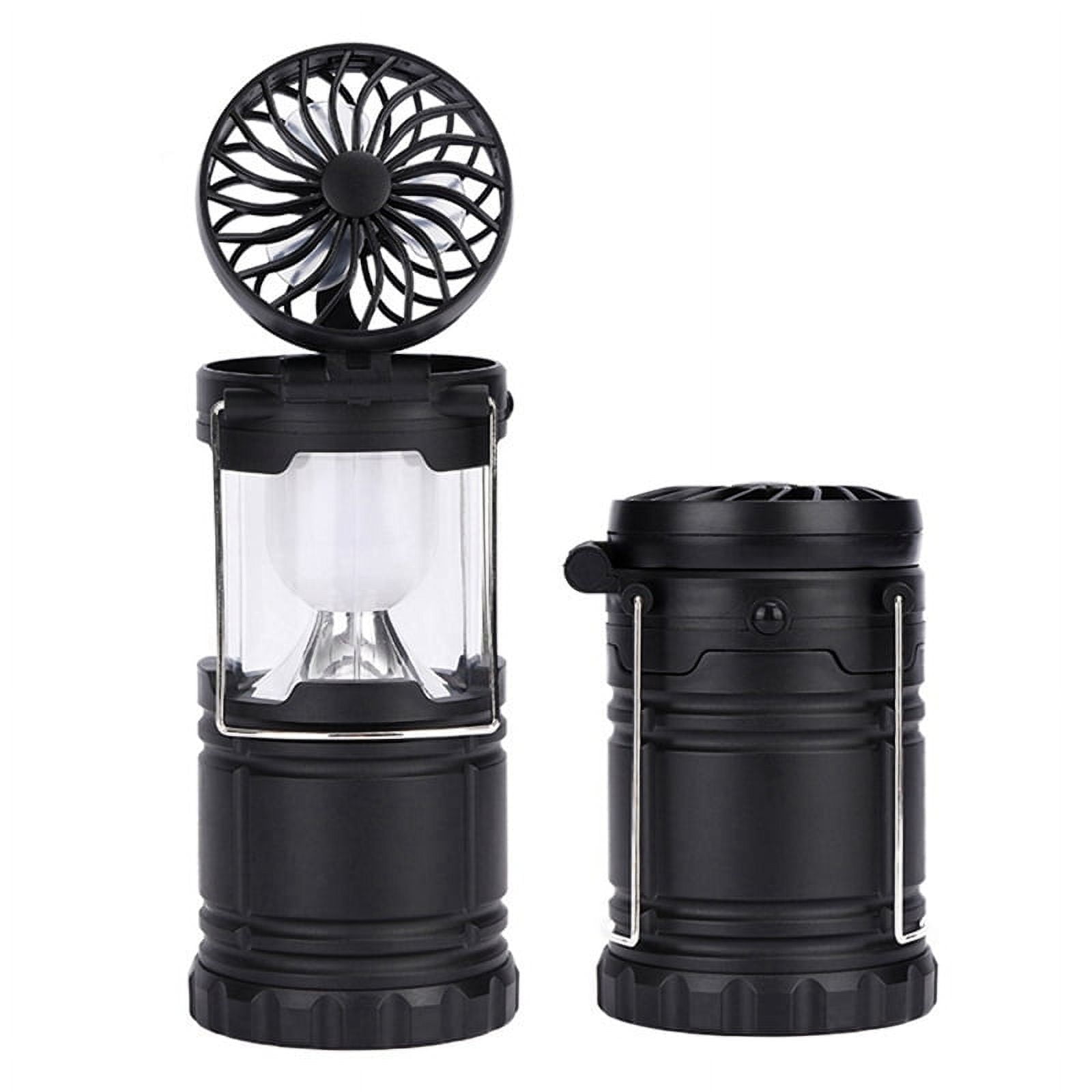 Outdoor LED Lanterns, Camping Lantern with Fan, Bright Battery Powered ...