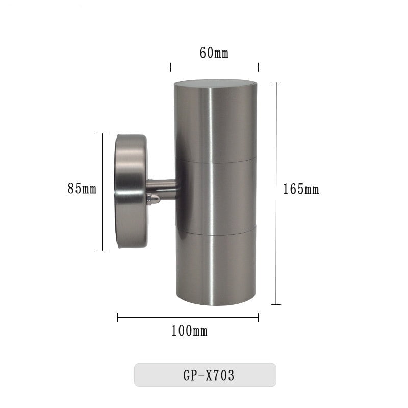 Outdoor LED Wall Lamp Stainless Steel Luminous Design IP65 Waterproof ...