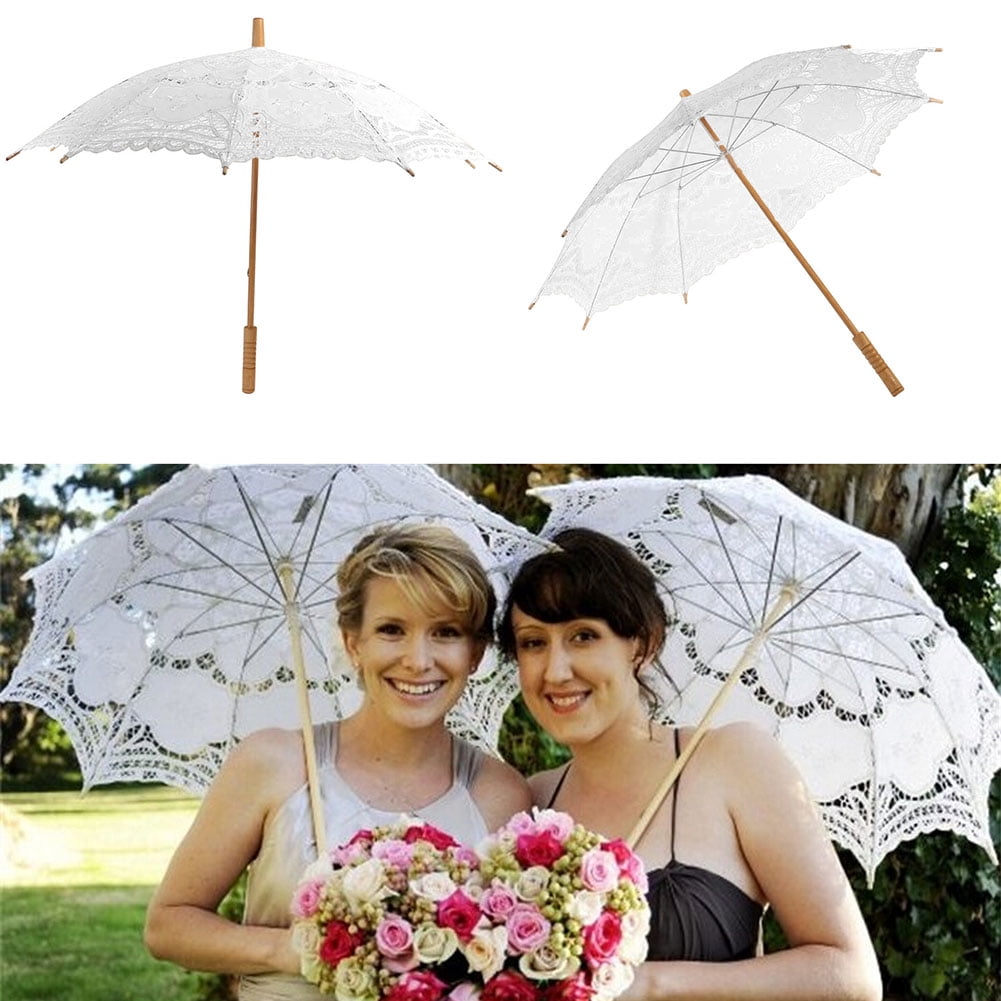 Outdoor Lace Umbrella Vintage Bride Umbrella Handmade Parasol Umbrella ...