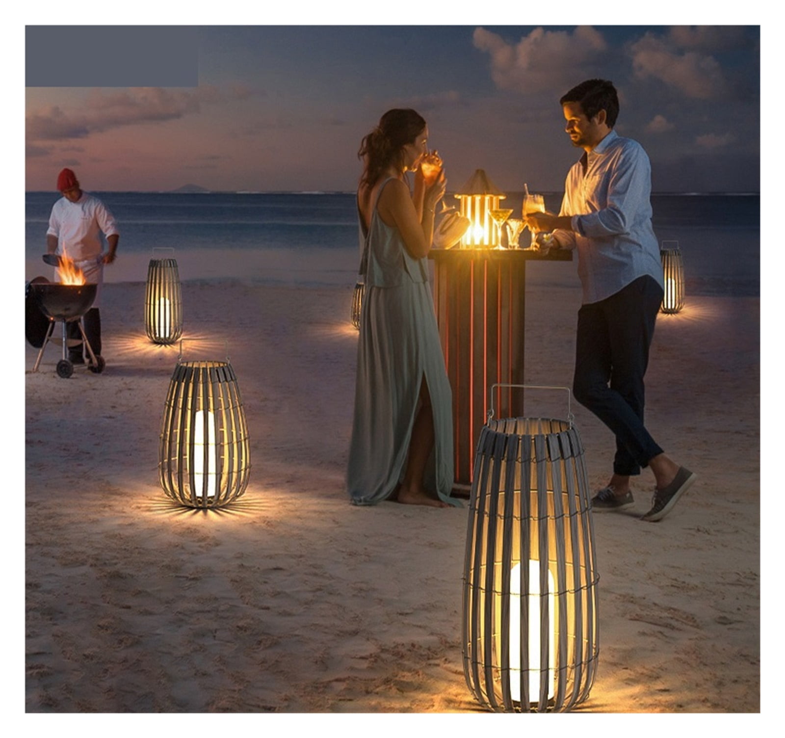 Outdoor Lamp, IP65 Waterproof Villa Courtyard Outdoor Landscape Lawn ...