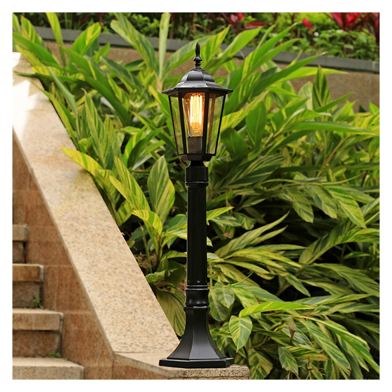 Outdoor Lamp, Outdoor Post Light Fixture with Pier Mount for Yard High ...
