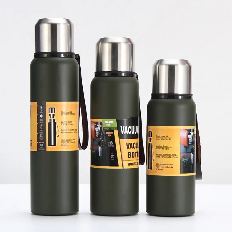 Outdoor Large Capacity Thermos Bottle Portable Vacuum Flask Insulated ...