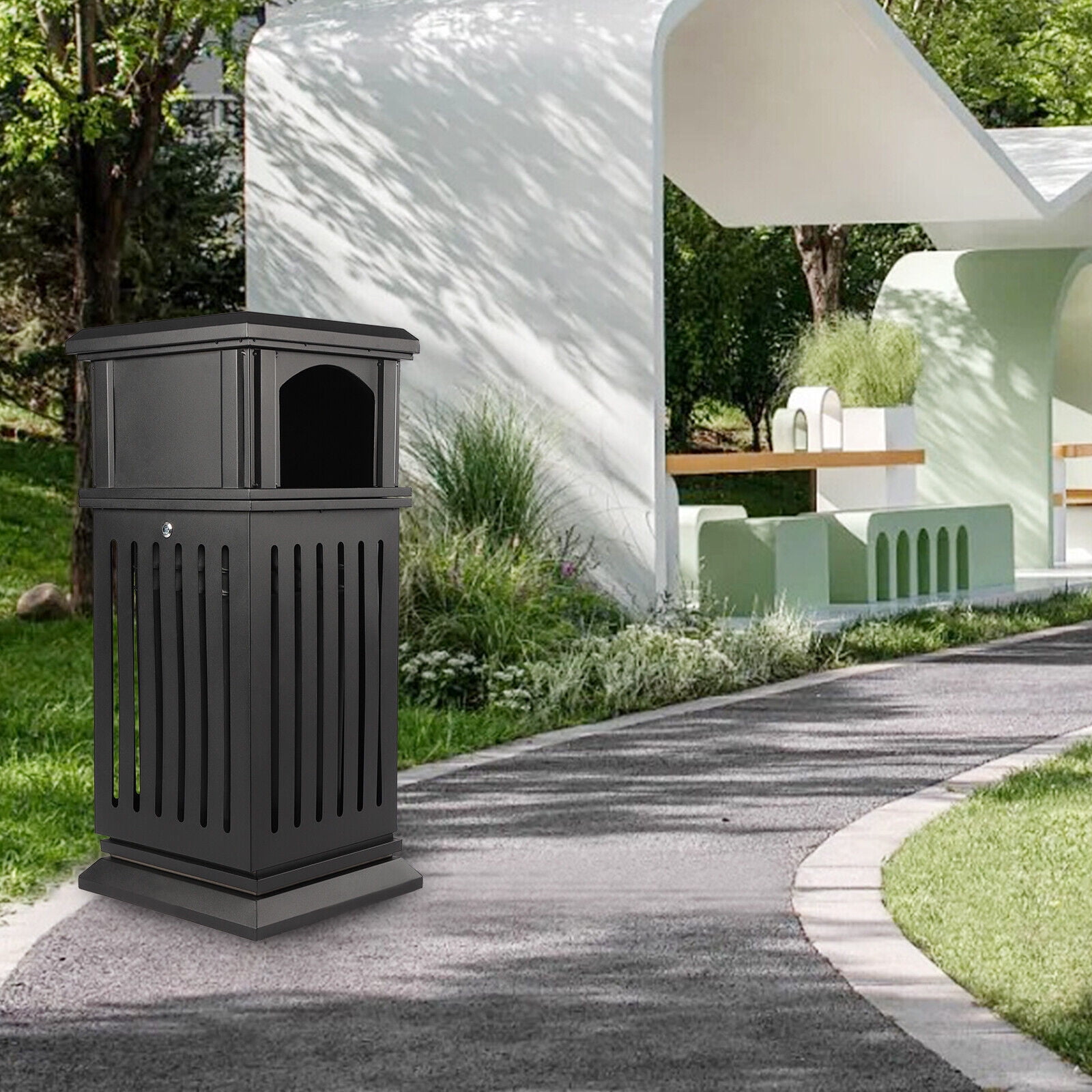 Outdoor Large Garbage Waste Recycle Bin Commercial Trash Can Restaurant ...