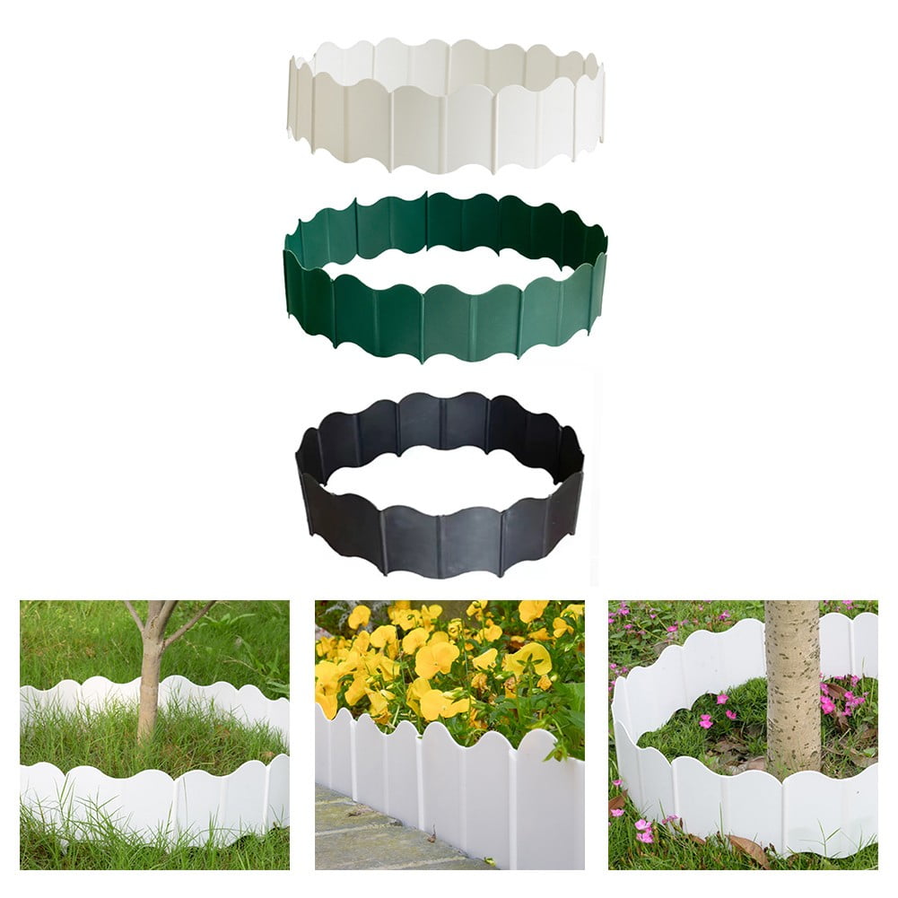Outdoor Lawn Fence Flower Bed Partition Edge Retain Plastic Board ...