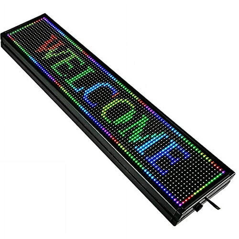 Outdoor Led Sign, Digital Sign Outdoor, LED Sign 40x8" Scrolling ...