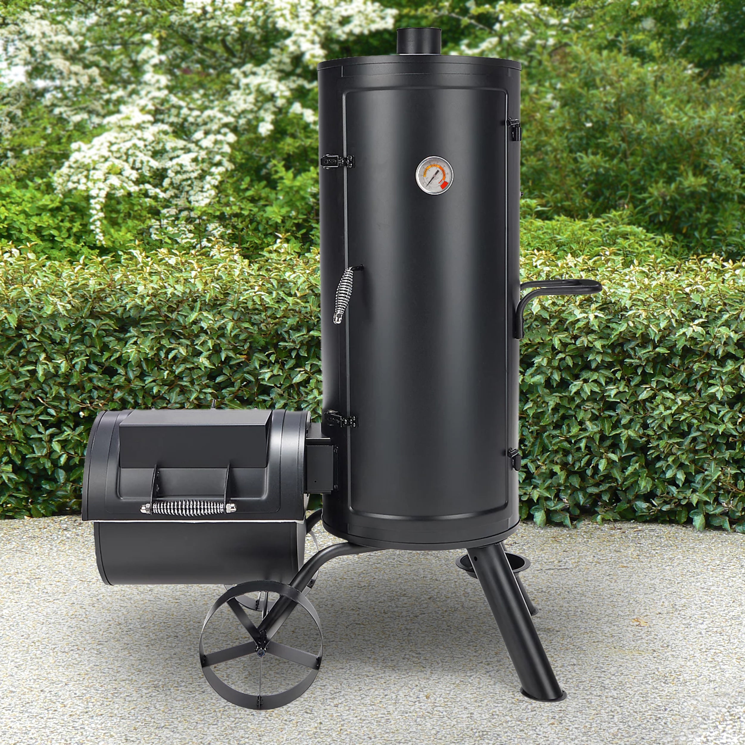 Outdoor Leisure Products Multi Level Vertical Smoker and Charcoal Grill ...