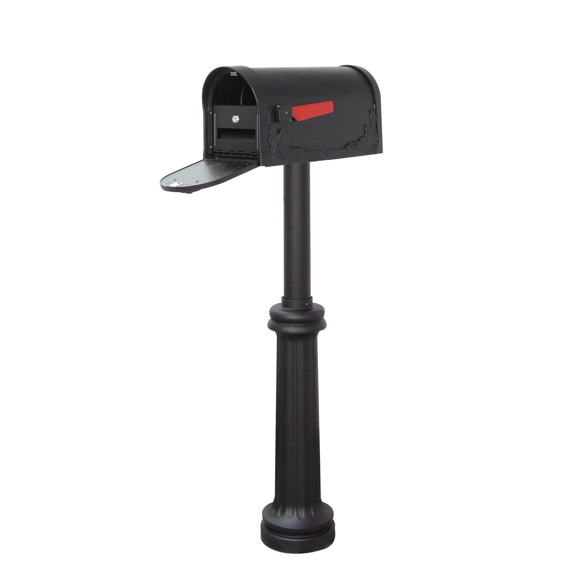 Special Lite Products Floral Curbside Mailbox, Locking Insert and Bradford Mailbox Post ...