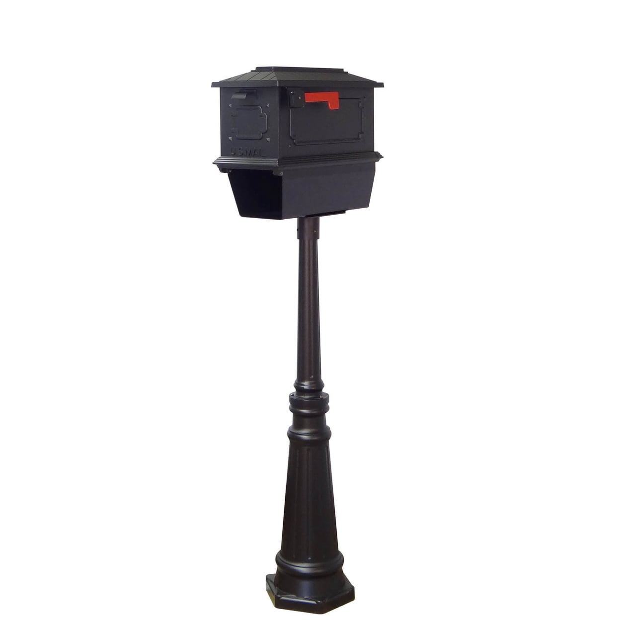 Outdoor Letter Holder Kingston Curbside Mailbox with Newspaper Tube and ...