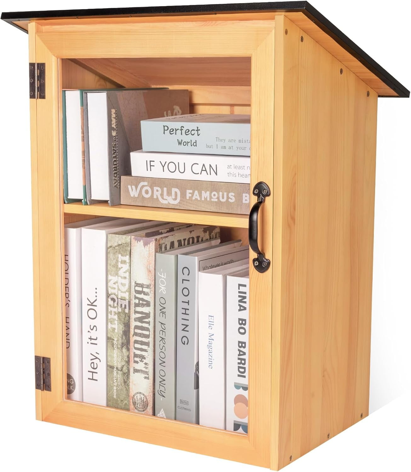 Outdoor Library Book Box - Double Free Literature Exchange Box Outdoor ...