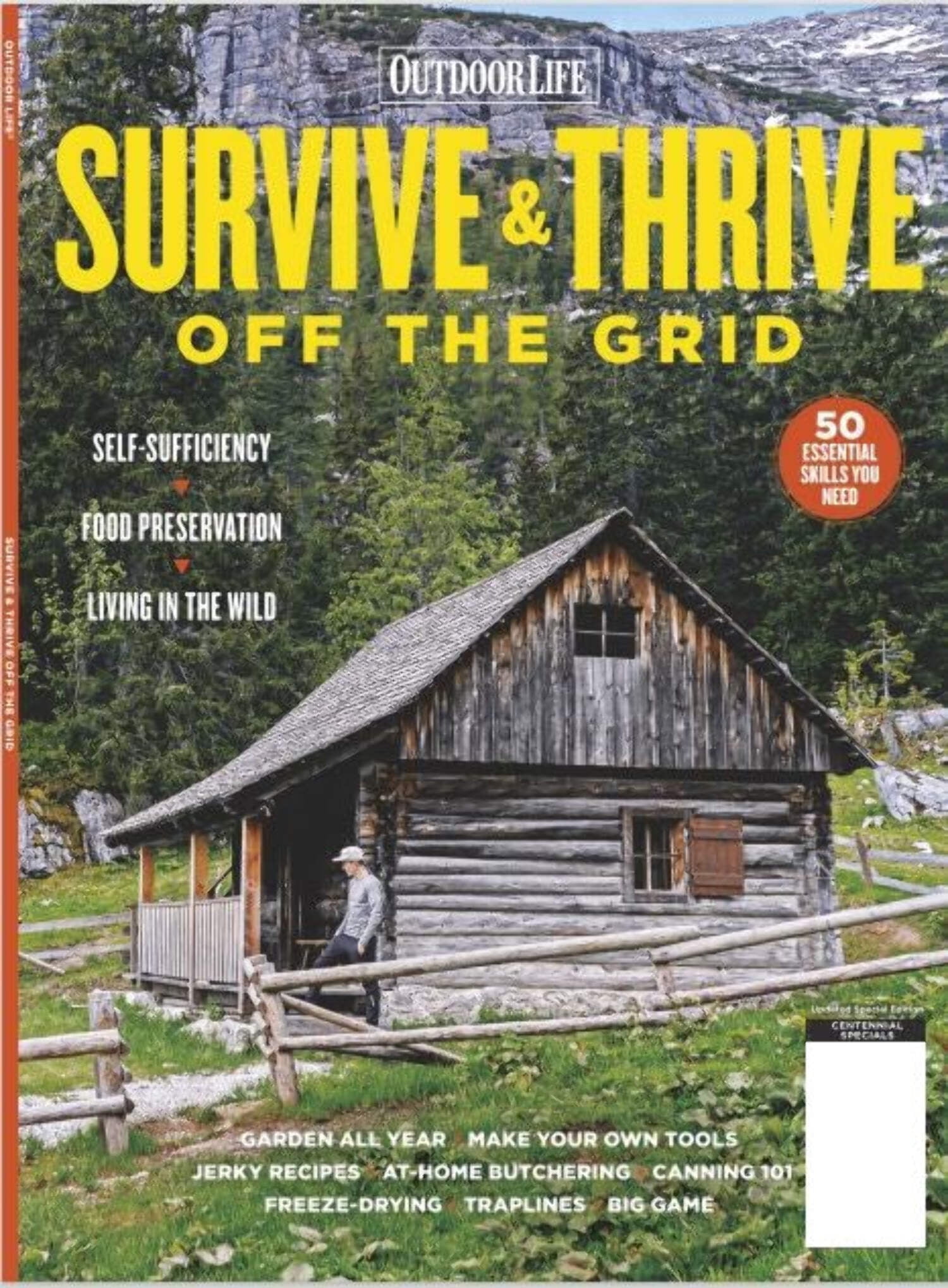 Outdoor Life - Survive Thrive Off The Grid: 50 Essential Skills You Need, Self-Sufficiency, Food ...