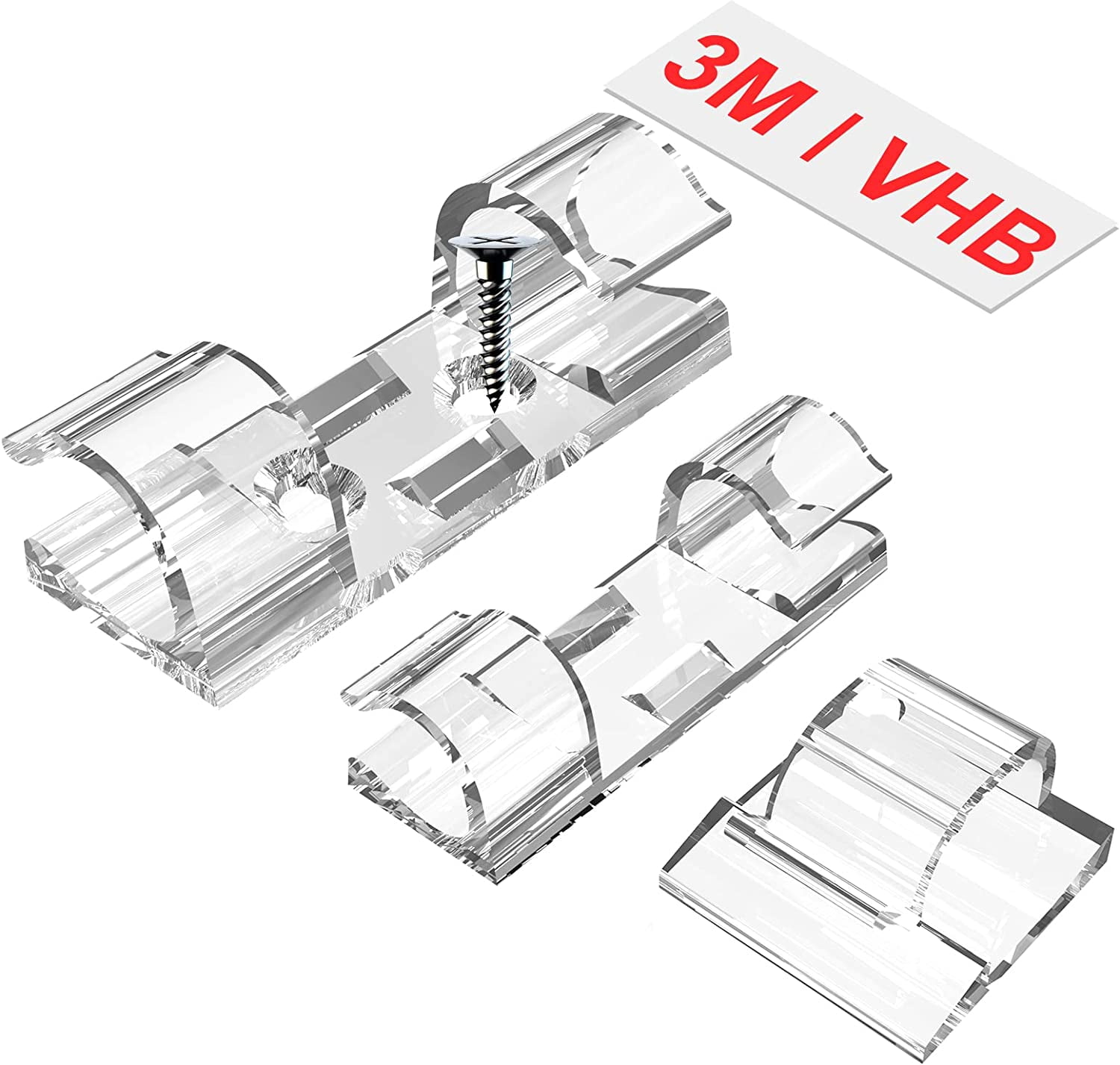 Outdoor Light Clips (Assorted Sizes, 60 PCS), Adhesive Cable Cord ...