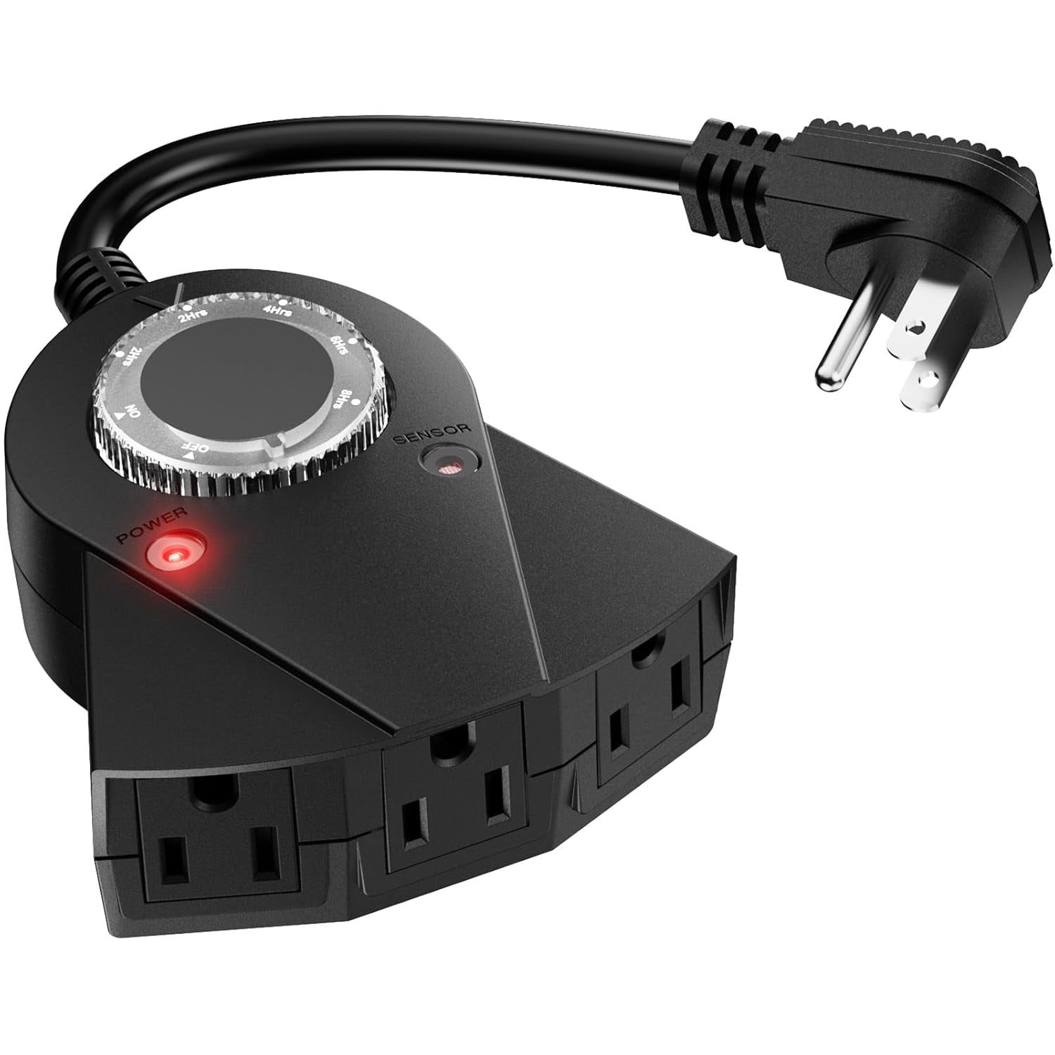 Outdoor Light Timer Waterproof, 24 Hours Plug in Timer with 2, 4, 6 or ...
