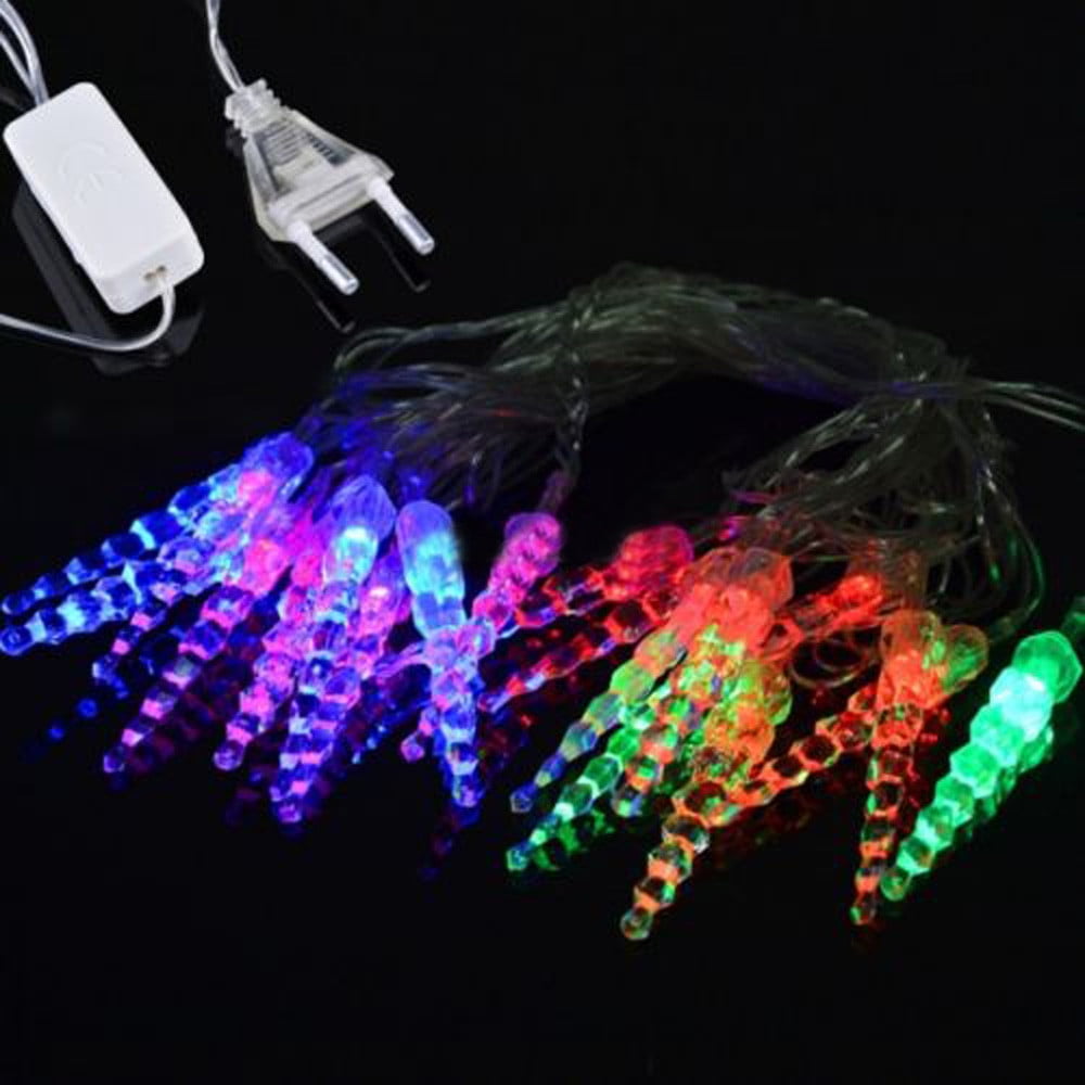 Outdoor Lights Steady 4.5M 28LED Christmas Icicle String Lights Wedding ...
