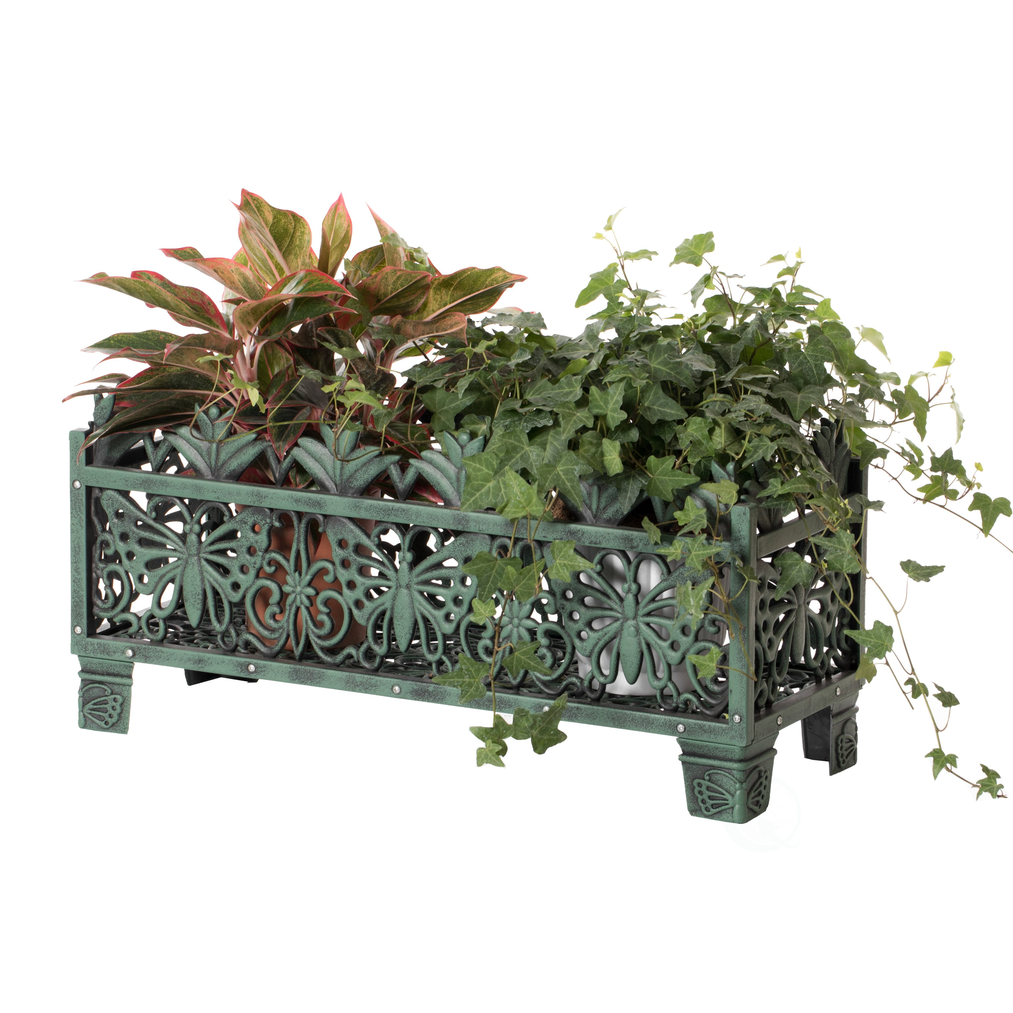 Free Shipping! Outdoor Living Butterfly Rectangle Plant Stand, Flower ...