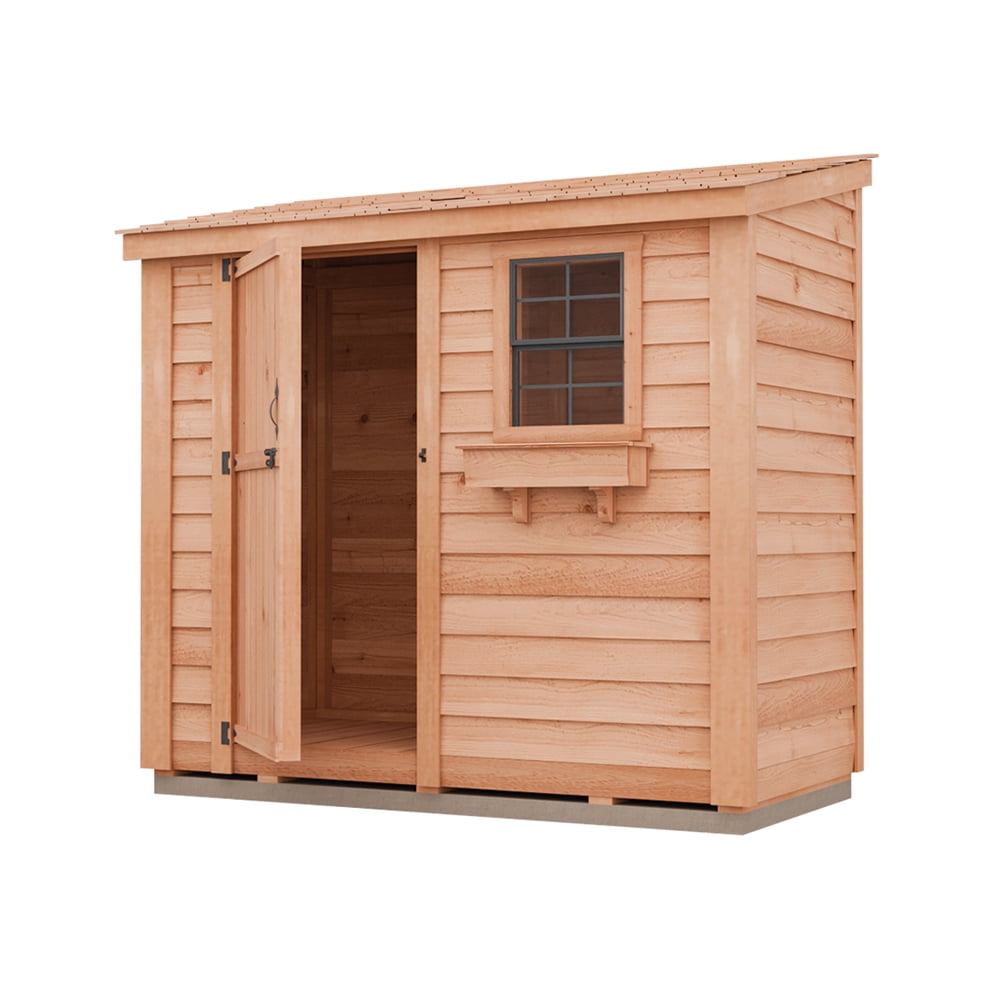 Outdoor Living Today SS84 SpaceSaver 8 x 4 ft. Storage Shed - Walmart.com