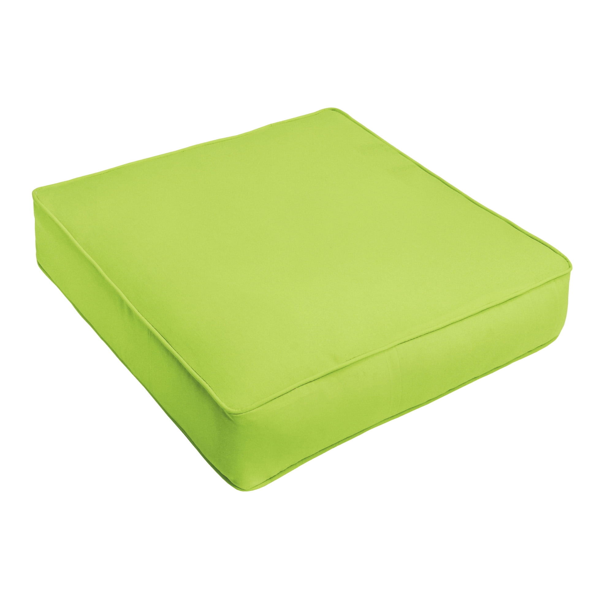 Outdoor Living and Style 22.50" Lime Green Square Sunbrella Indoor and ...