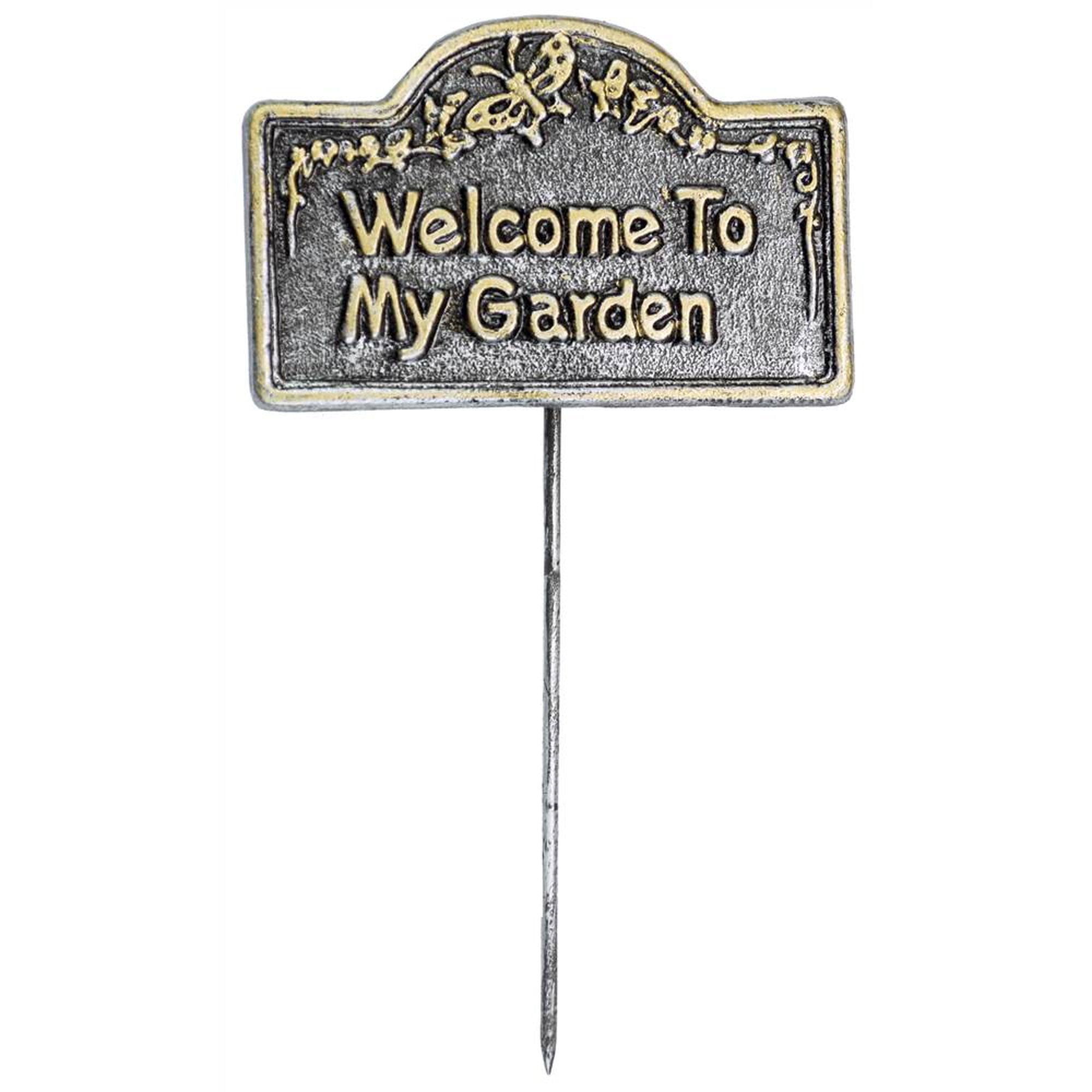 Outdoor Living and Style Antique Pewter Powder Coat Finished Welcome to ...