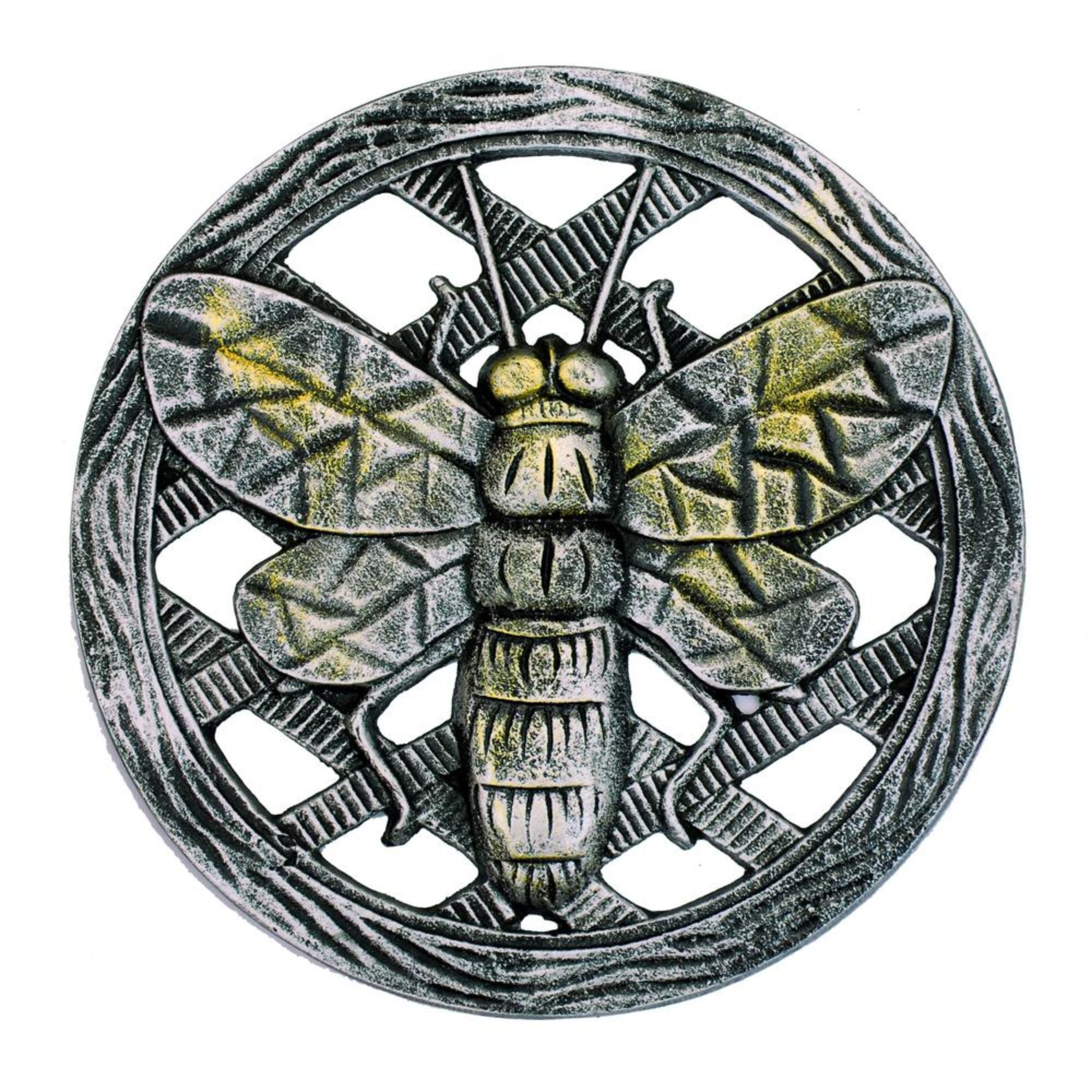 Outdoor Living and Style Stepping Stone Bee - Cast Aluminum - Walmart.com