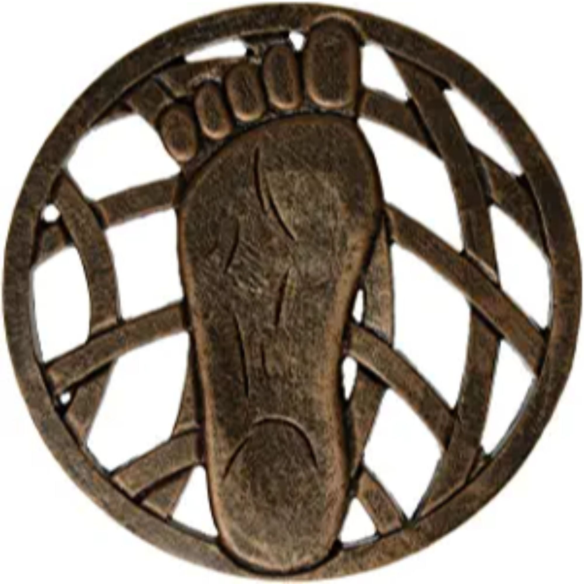 Stepping Stone Left Foot - Cast Aluminum - Walmart.com