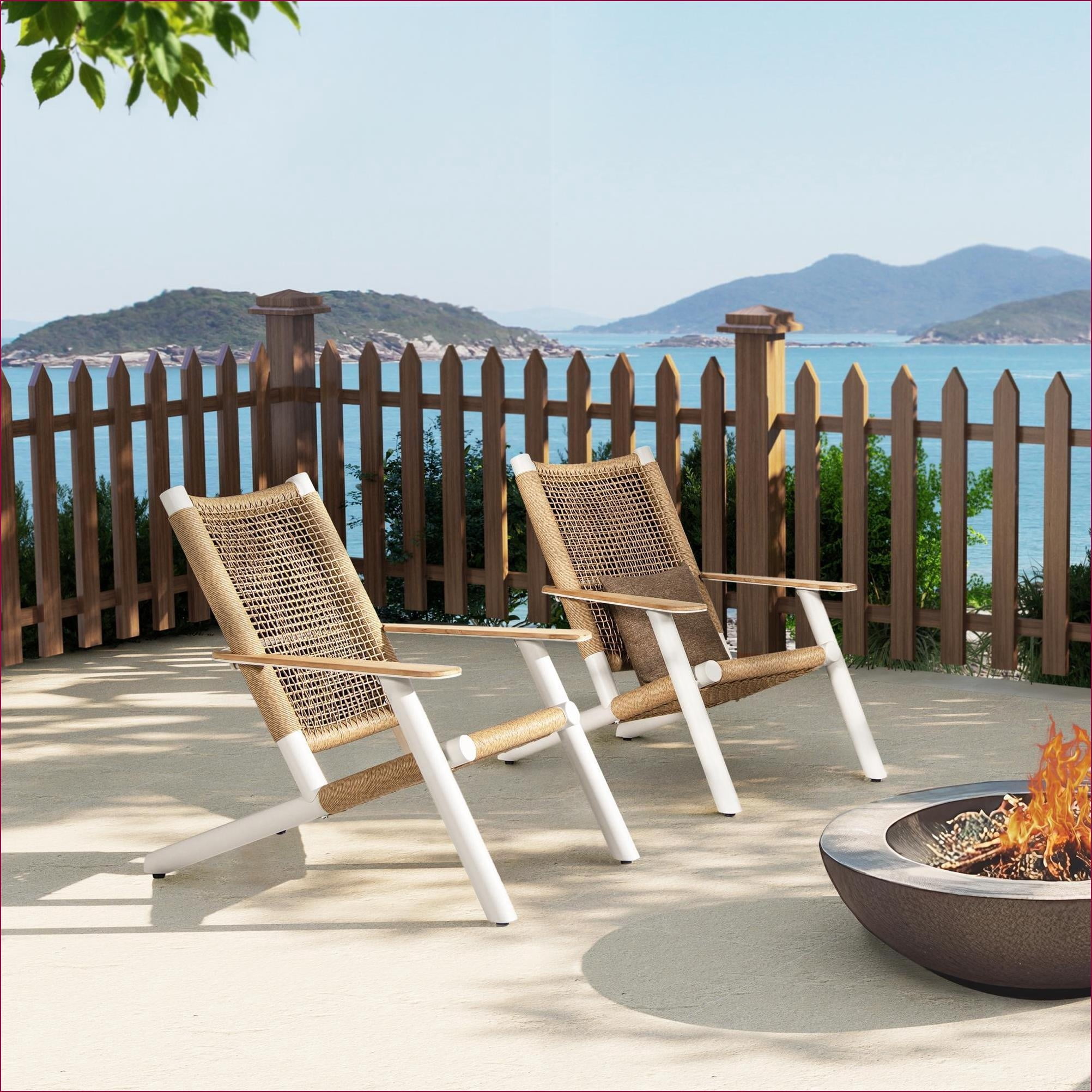 Outdoor Lounge Chair | All Weather Wicker Modern Style for Patio ...