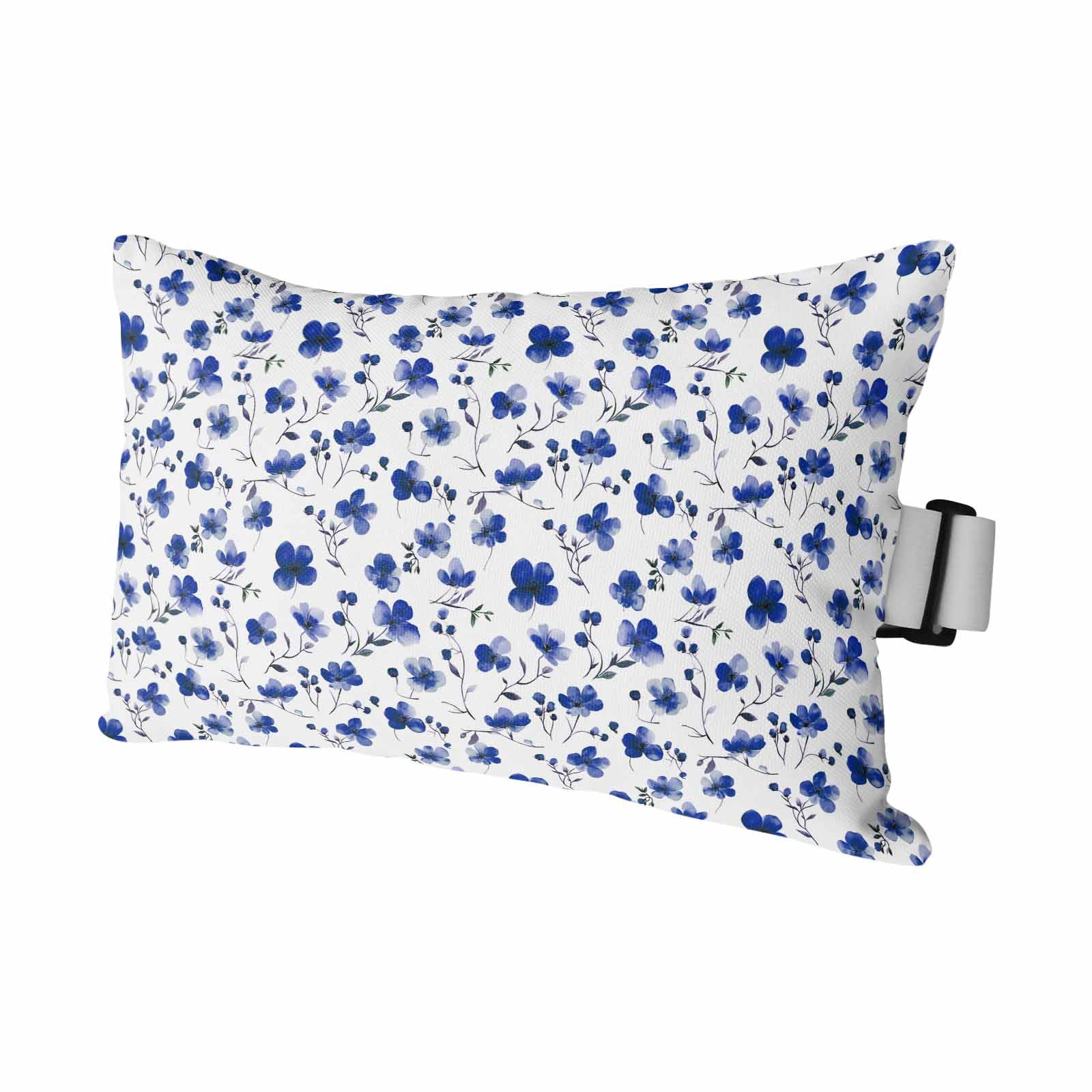 Outdoor Lumbar Pillow for Chaise Lounge Chair 1 Pack Blue Flowers Leaf ...