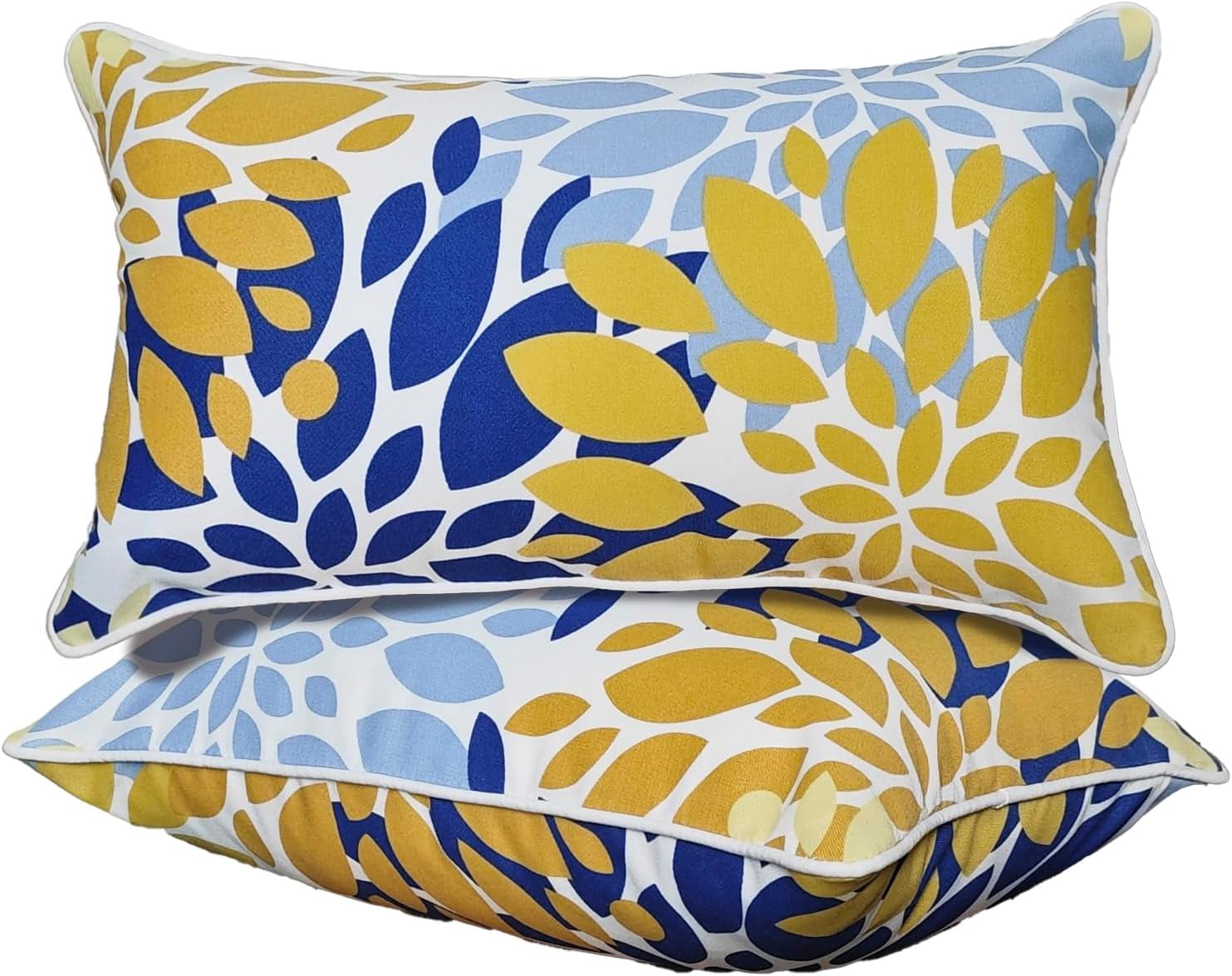 Outdoor Lumbar Pillows - Decorative Pillows with Insert Included Set of ...