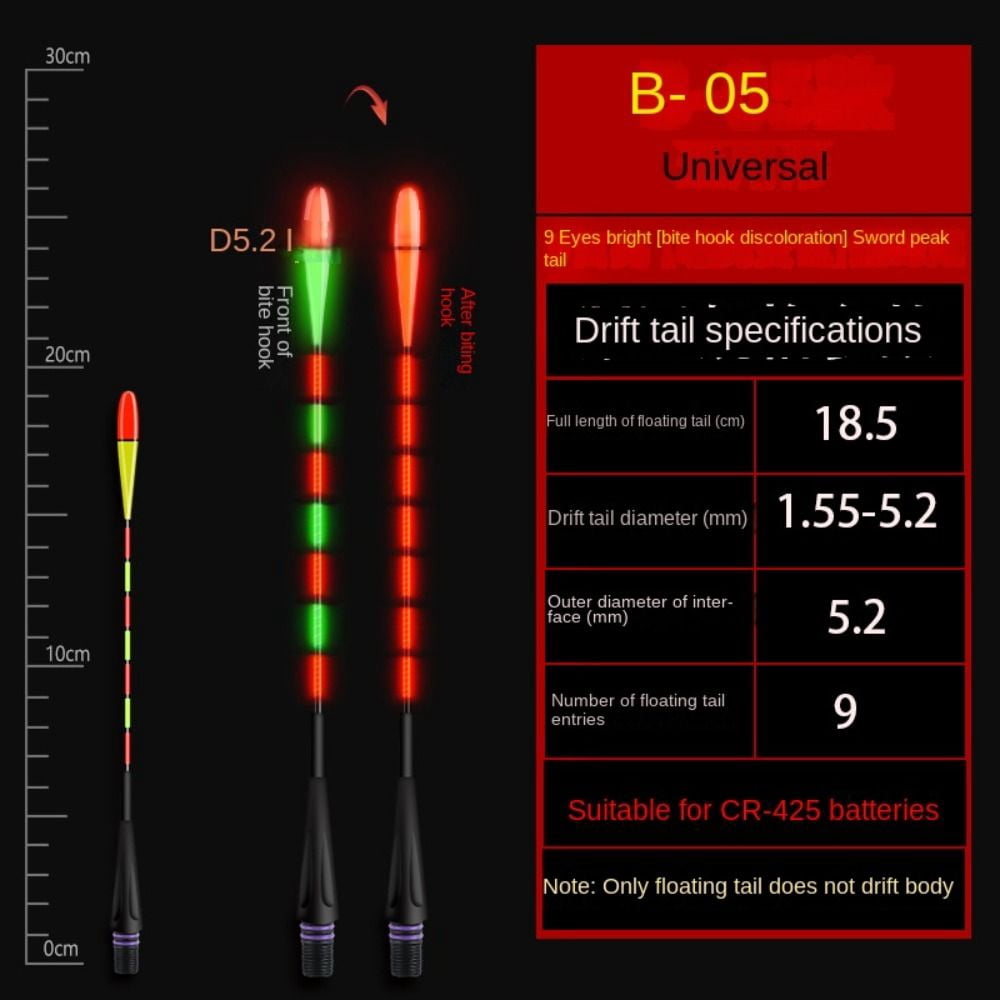 Outdoor Luminous Day and night Fishing Accessories Electronic Floats ...