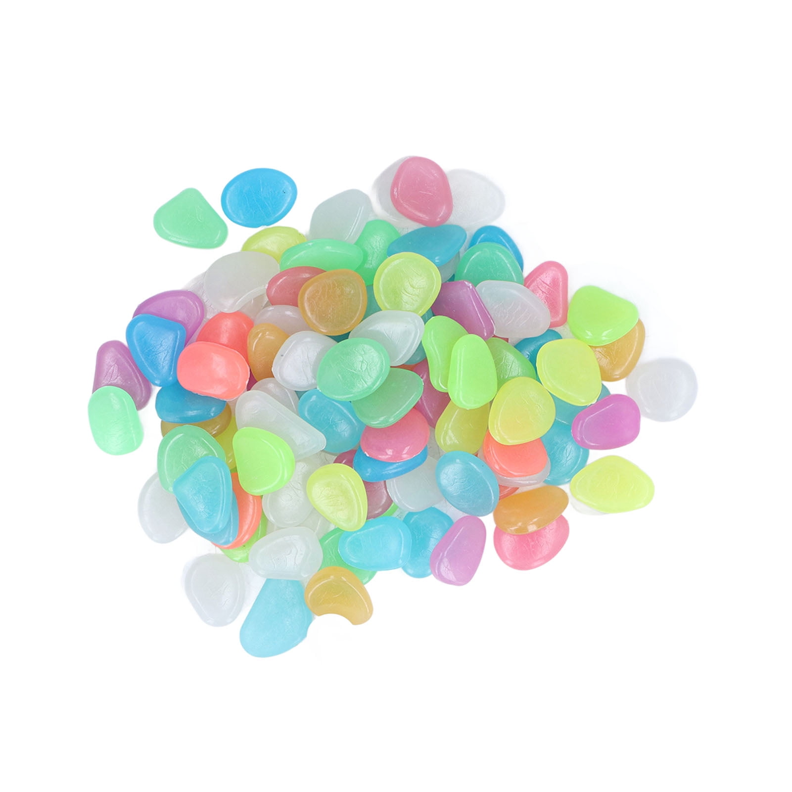 Outdoor Luminous Stones Colorful Fluorescent Luminous Pebbles for Dark ...