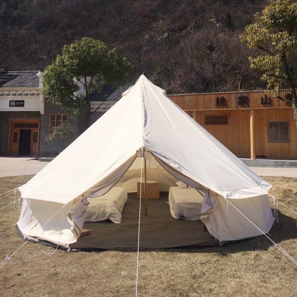 Outdoor Luxury Waterproof 6M/19.6ft Oxford Bell Tent with Stove Hole ...
