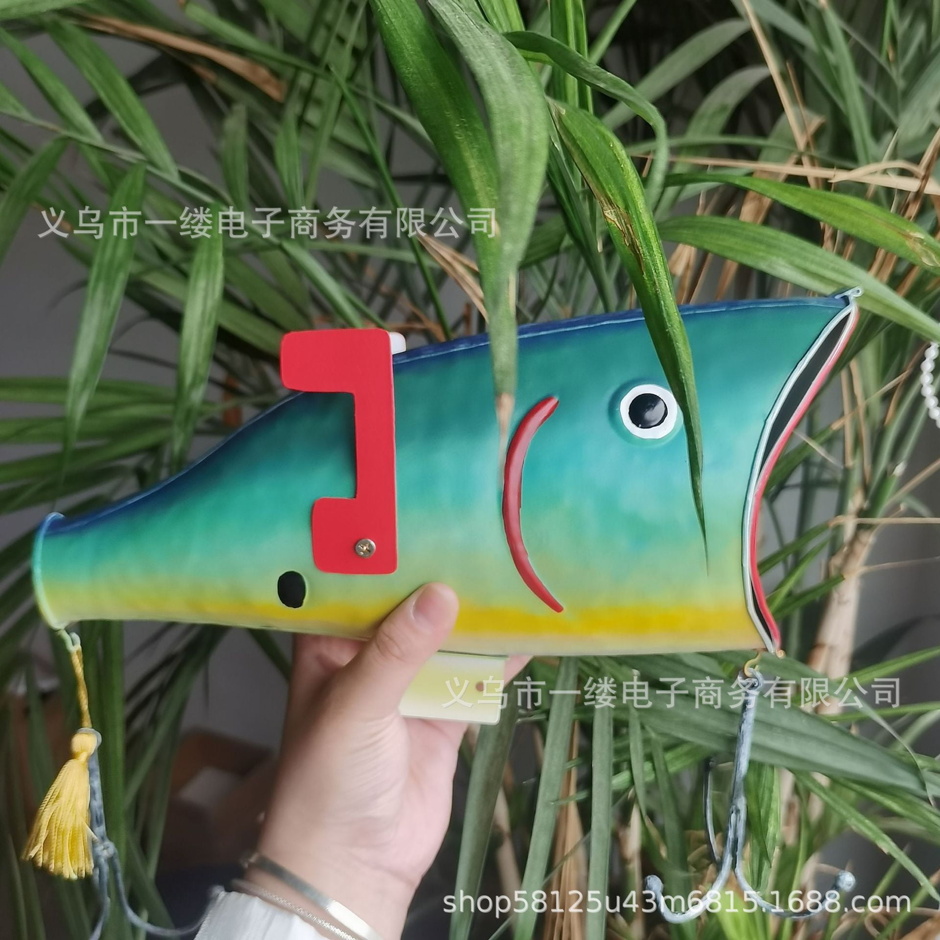 Outdoor Mailbox Metal Mailbox Funny Mailbox Outdoor Fish Mailbox Funny ...