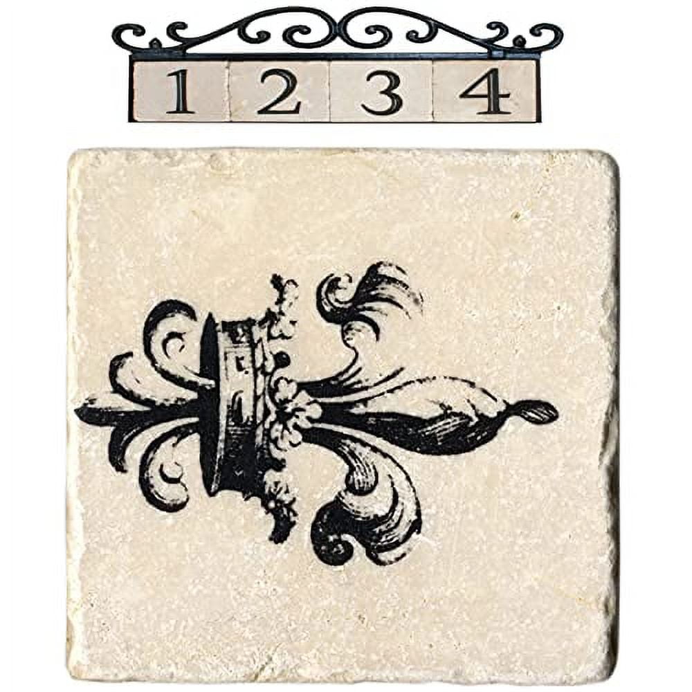 Outdoor Marble Tile Address Number for Address Plaque, Wall Decor ...