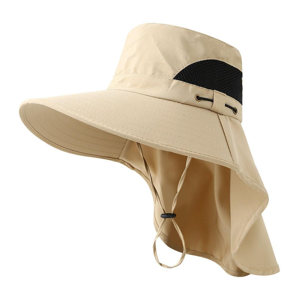 Outdoor Mens Women Sun Hat Safari Bush Hiking Fishing Cap Large wide ...