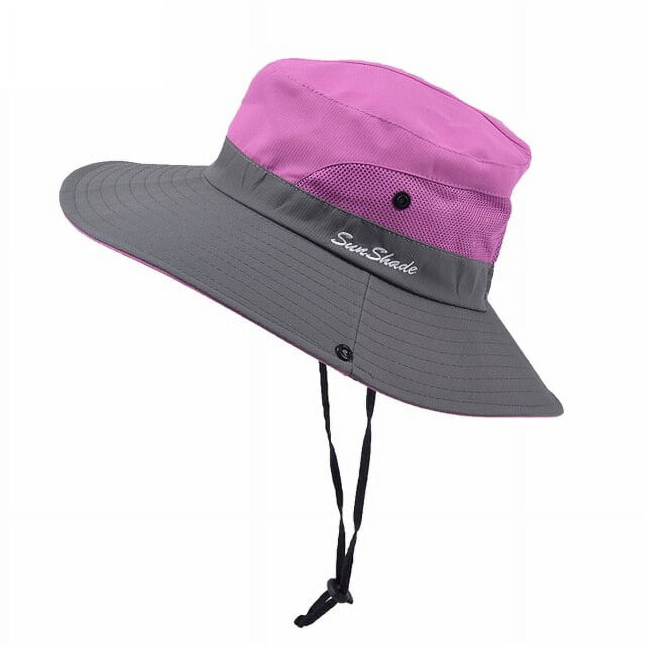 Outdoor Mesh Anti-UV Bucket Hat Breathable Letter Embroidered Sun Hat ...