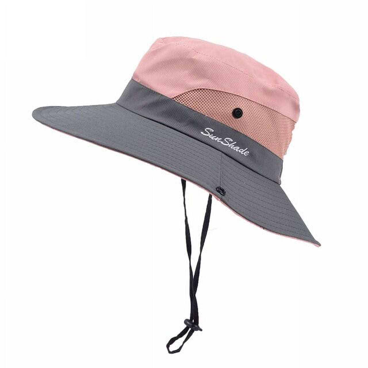 Outdoor Mesh Anti-UV Bucket Hat Breathable Letter Embroidered Sun Hat ...