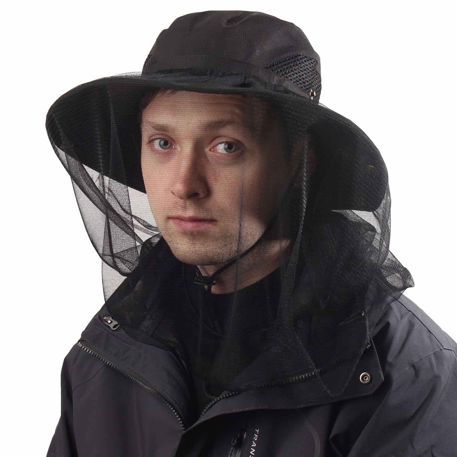 Outdoor Mesh Mosquito & Insect Hat with Veil Hood | Sun Protection ...
