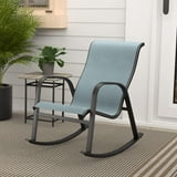 Betcozy Outdoor Mesh Rocking Chair, Steel Rocker Seating for Front ...