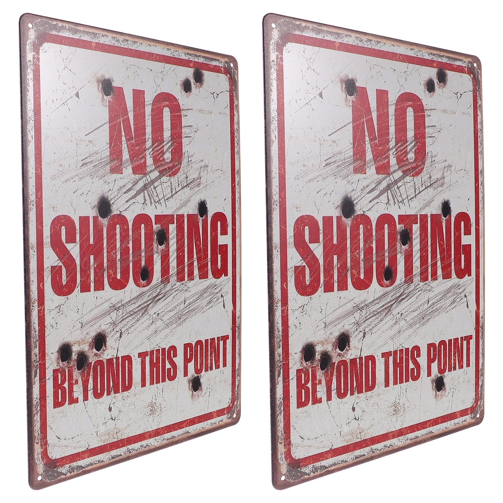 Outdoor Metal Emblems Warning Signs Horror Halloween Decorations Iron ...