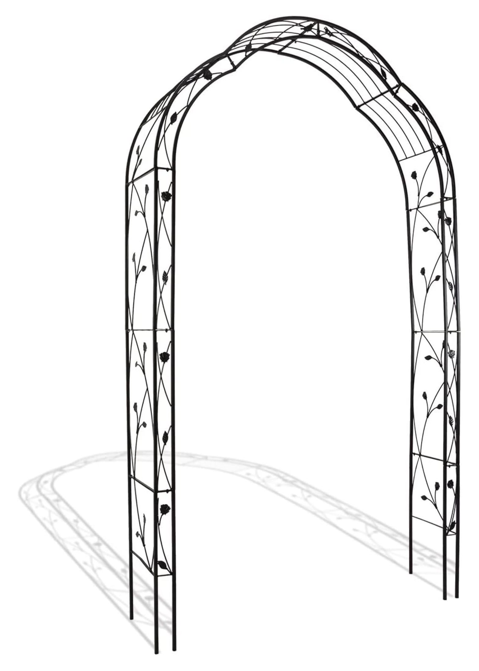 Outdoor Metal Garden Arch - Metal Frame Stand Trellis for Wedding Plant ...