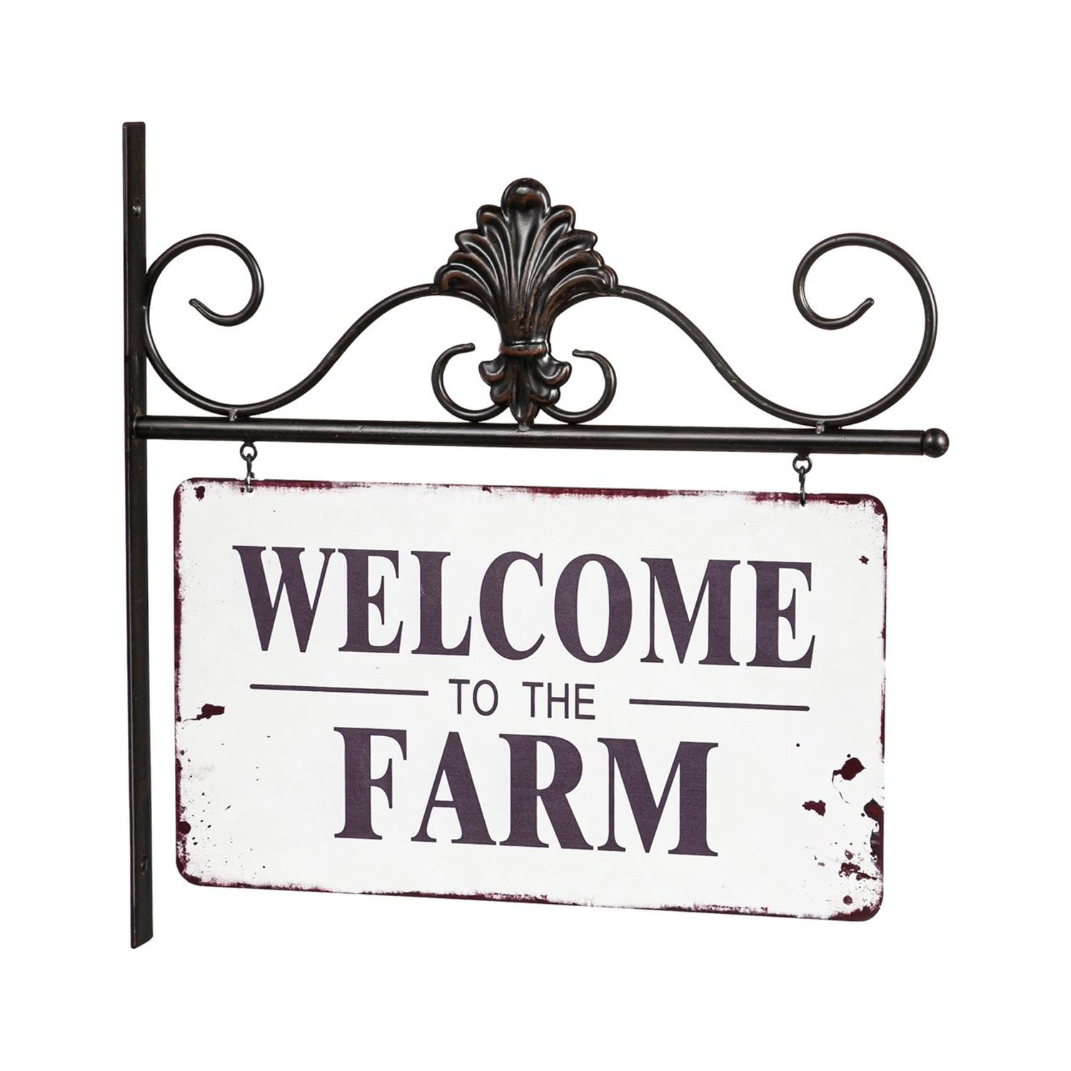 Outdoor Metal Hanging Sign, Welcome to Our Farm - Walmart.com